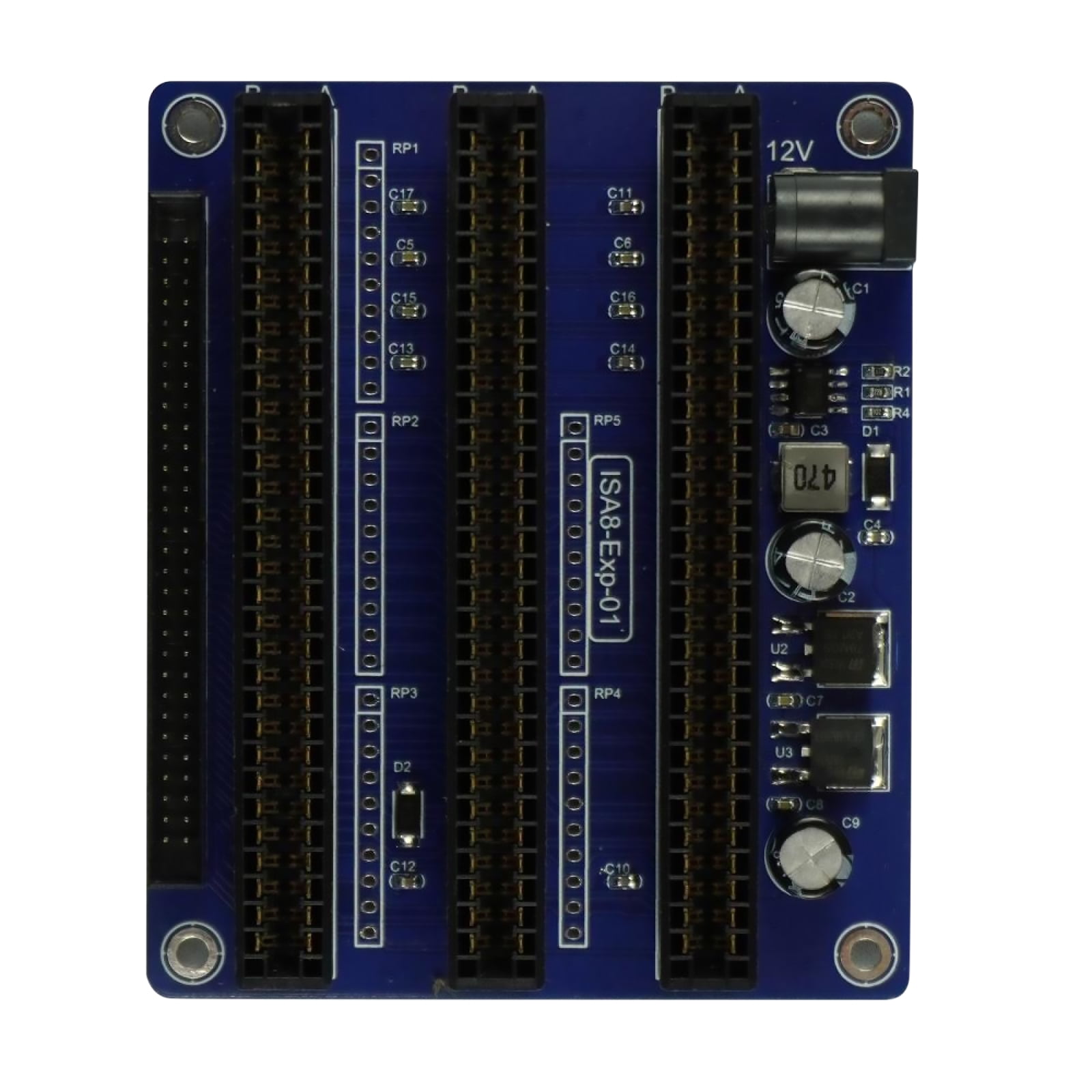 DC 12V ISA Expansion Board Riser Card for Book8088 for Hand386 ...