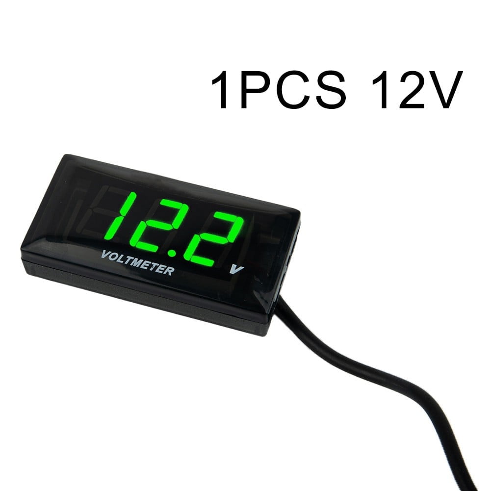 DC 12V LED Digital Monitor Volt Meter Display Battery Gauge Voltage ...