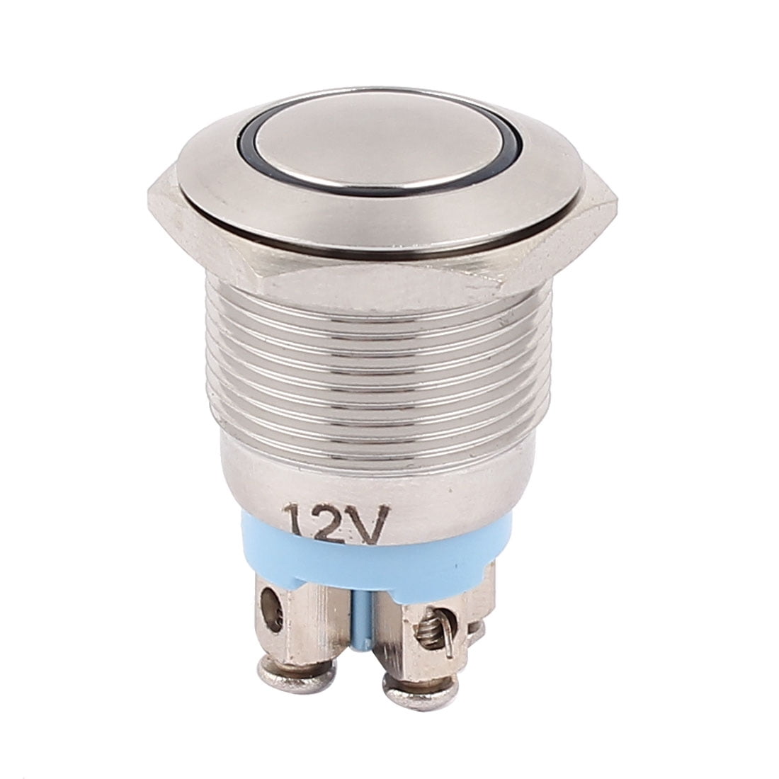 DC 12V Light 19mm 4Pins DPST Ball Head Momentary Push Button Switch ...