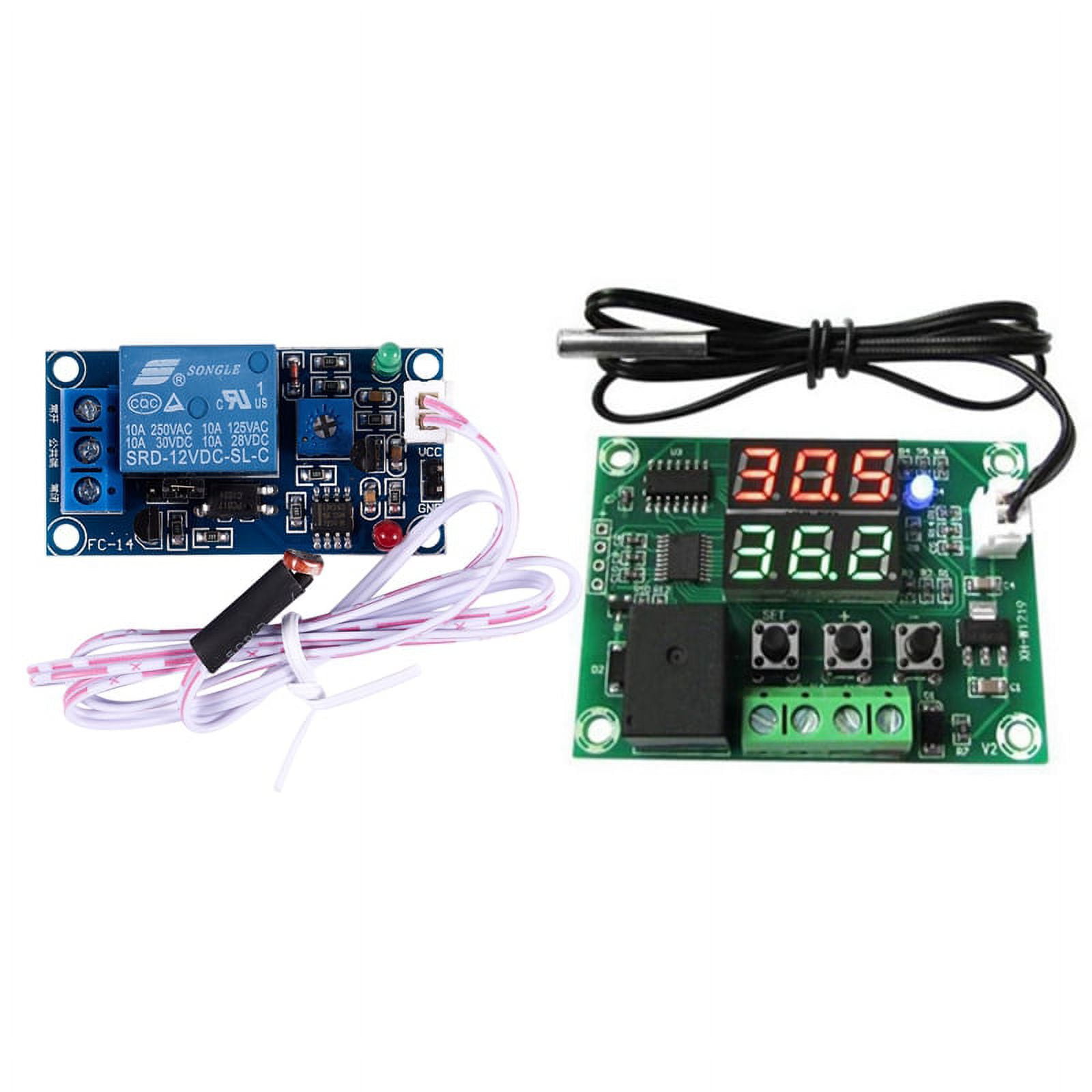 DC 12V Photoelectric Switch Sensor Relay Module & DC12V XH-W1219 Sensor ...
