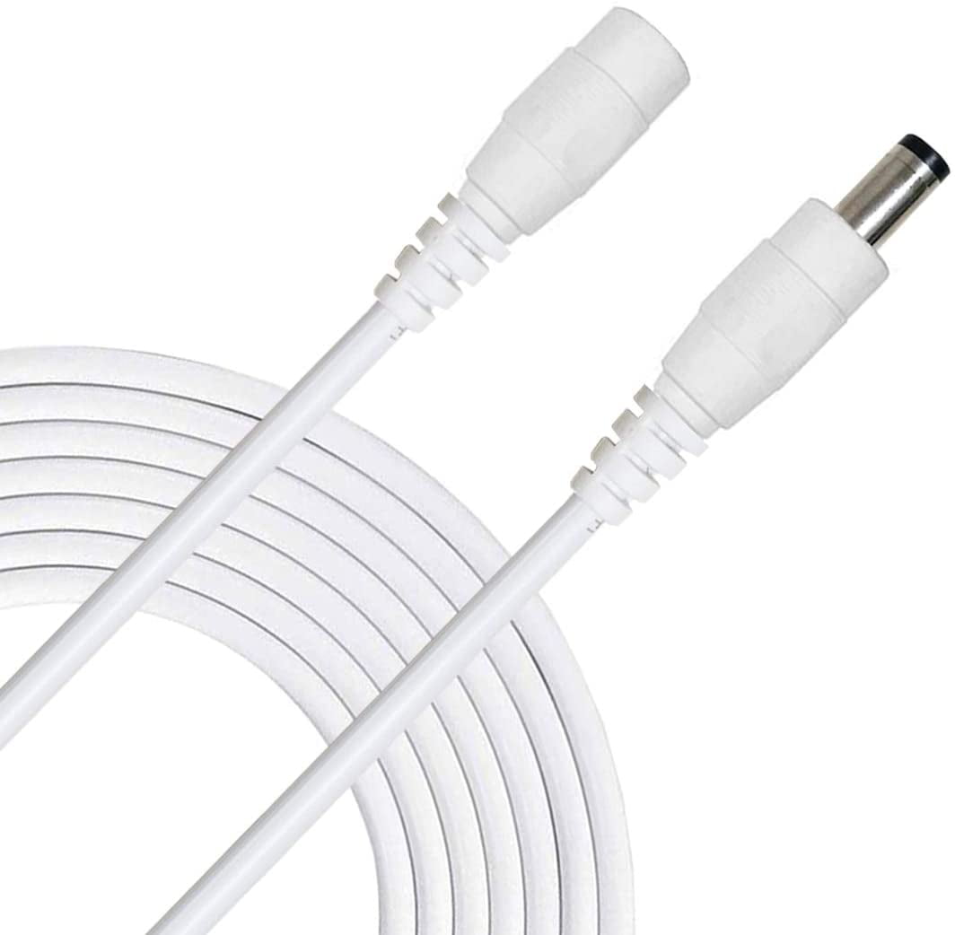 DC 12V Power Extension Cable 5.5*2.1mm Female Male Wire Cord Connection ...