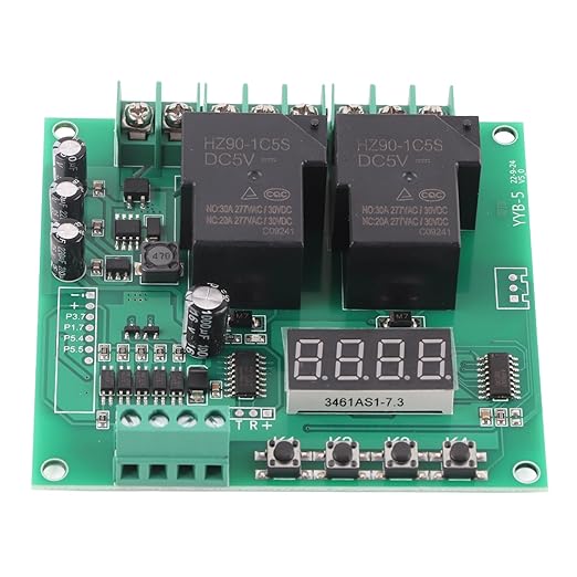 DC 12V Programmable Time Delay Relay Module, Timer Relay Programmable Delay Relay Module with ...