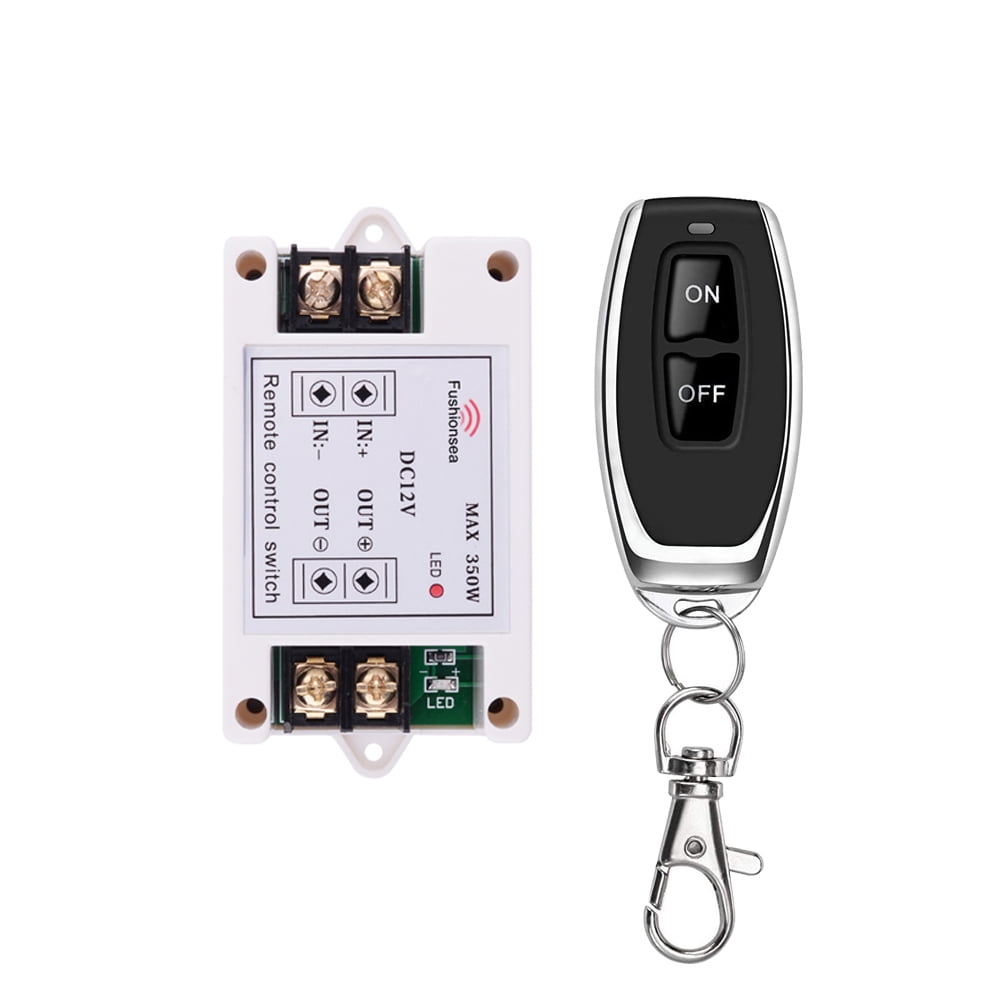 DC 12V RF 433Mhz Wireless Remote Control Switch 40A High Current Relay ...