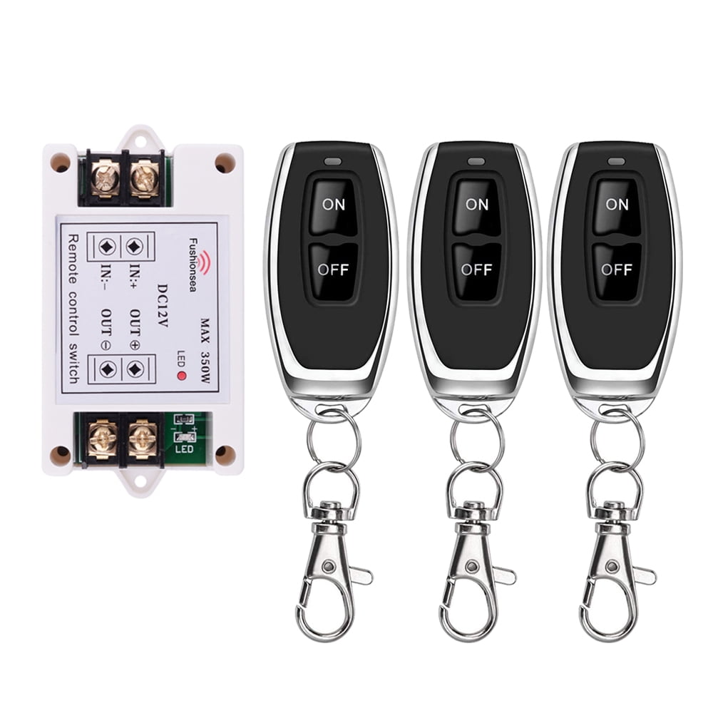 DC 12V RF 433Mhz Wireless Remote Control Switch 40A High Current Relay ...