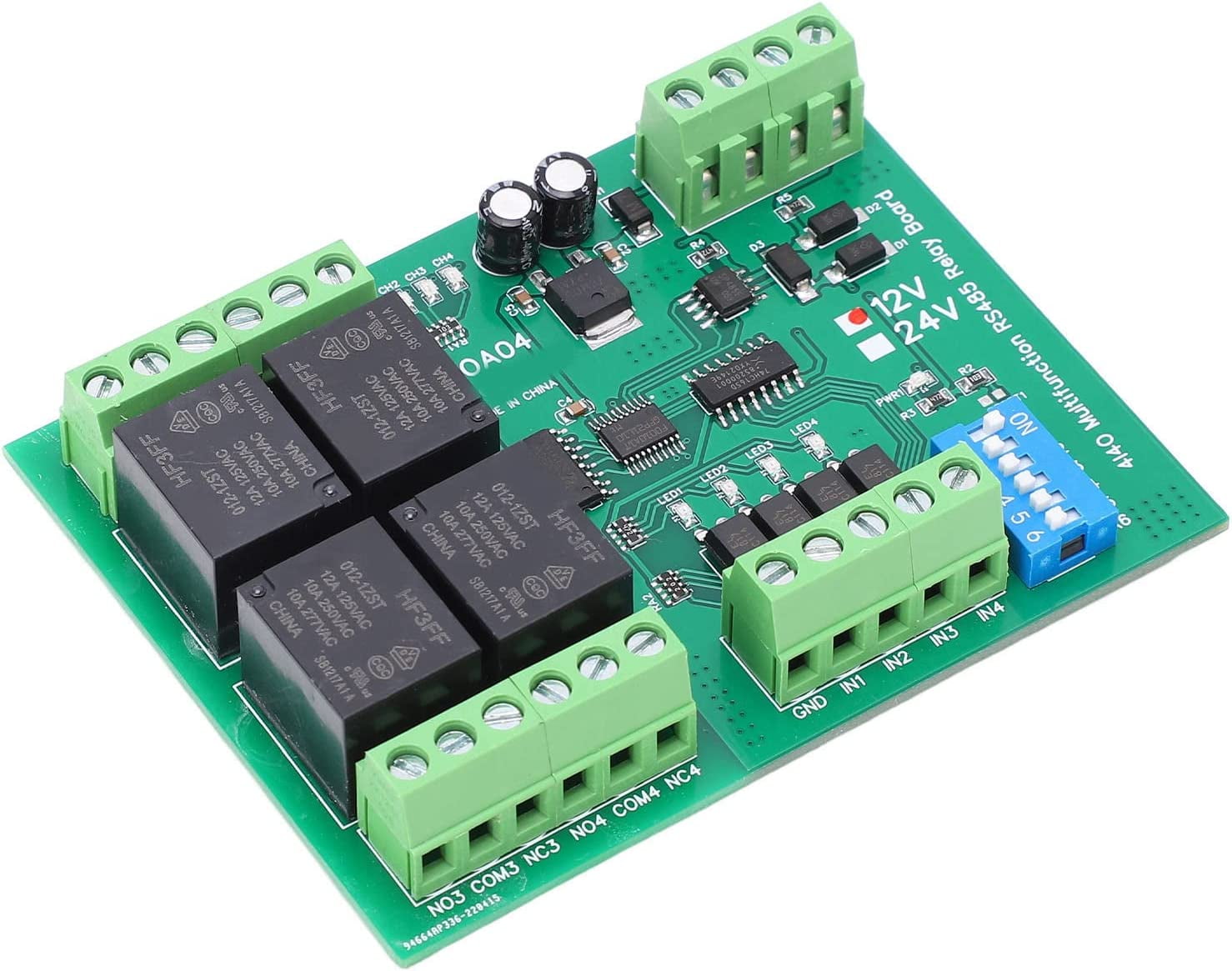 DC 12V Relay Module, Multifunctional Relay Board, 4 Channel Relay ...