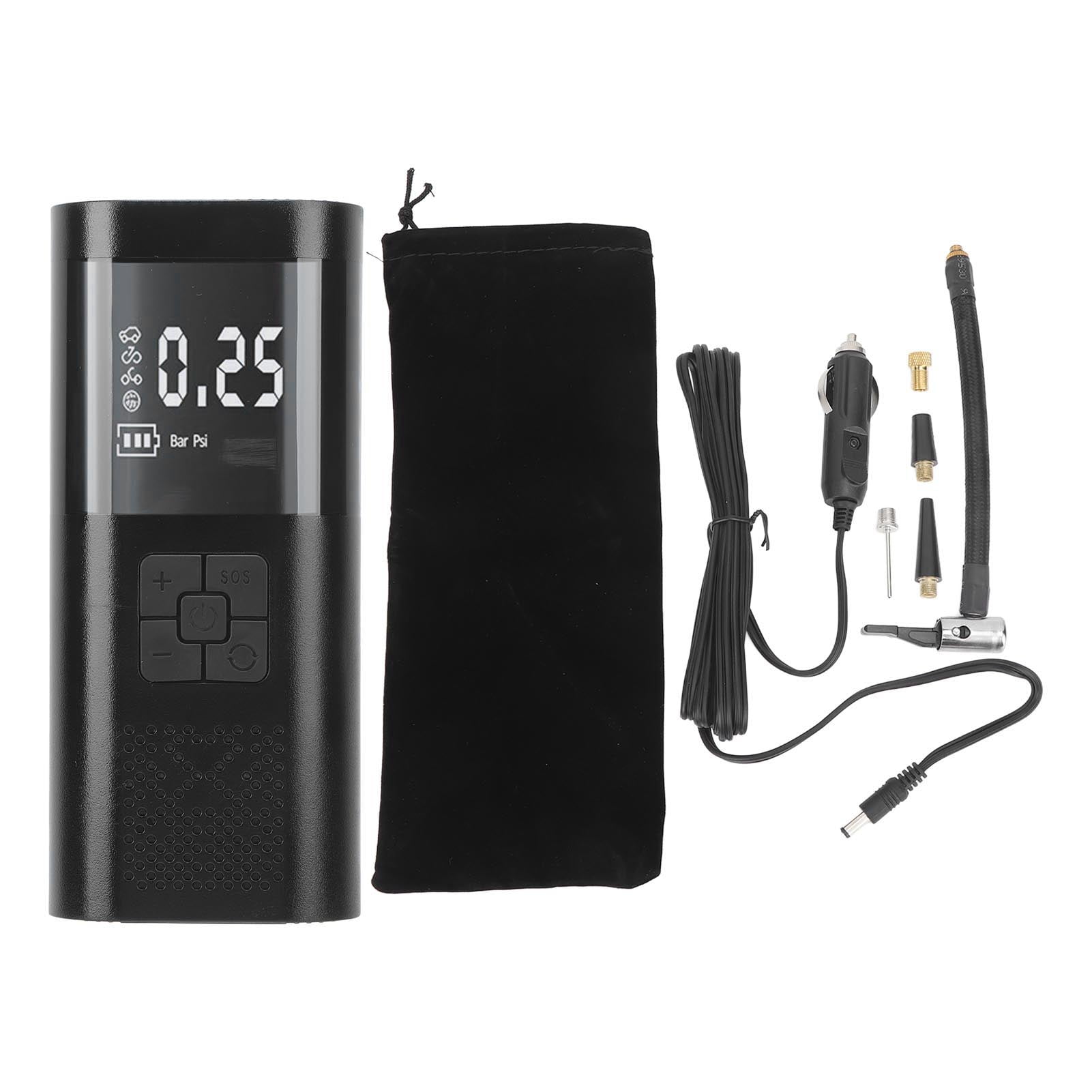 DC 12V Tire Inflator Portable Cordless Air Compressor with Lighting for ...