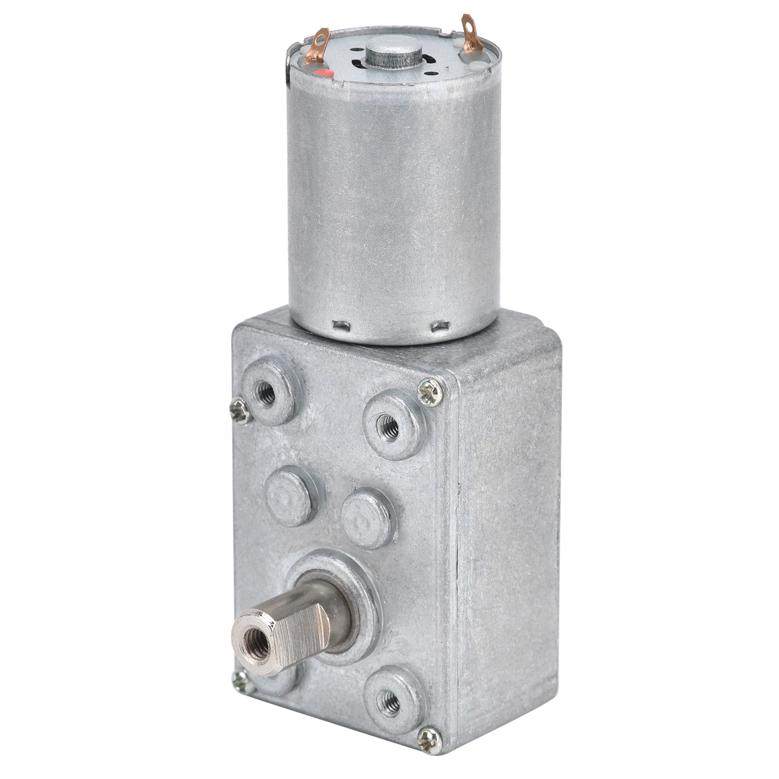 DC 12V Worm Gear Motor, 9RPM Self-Locking Turbine Reducer, Miniature ...