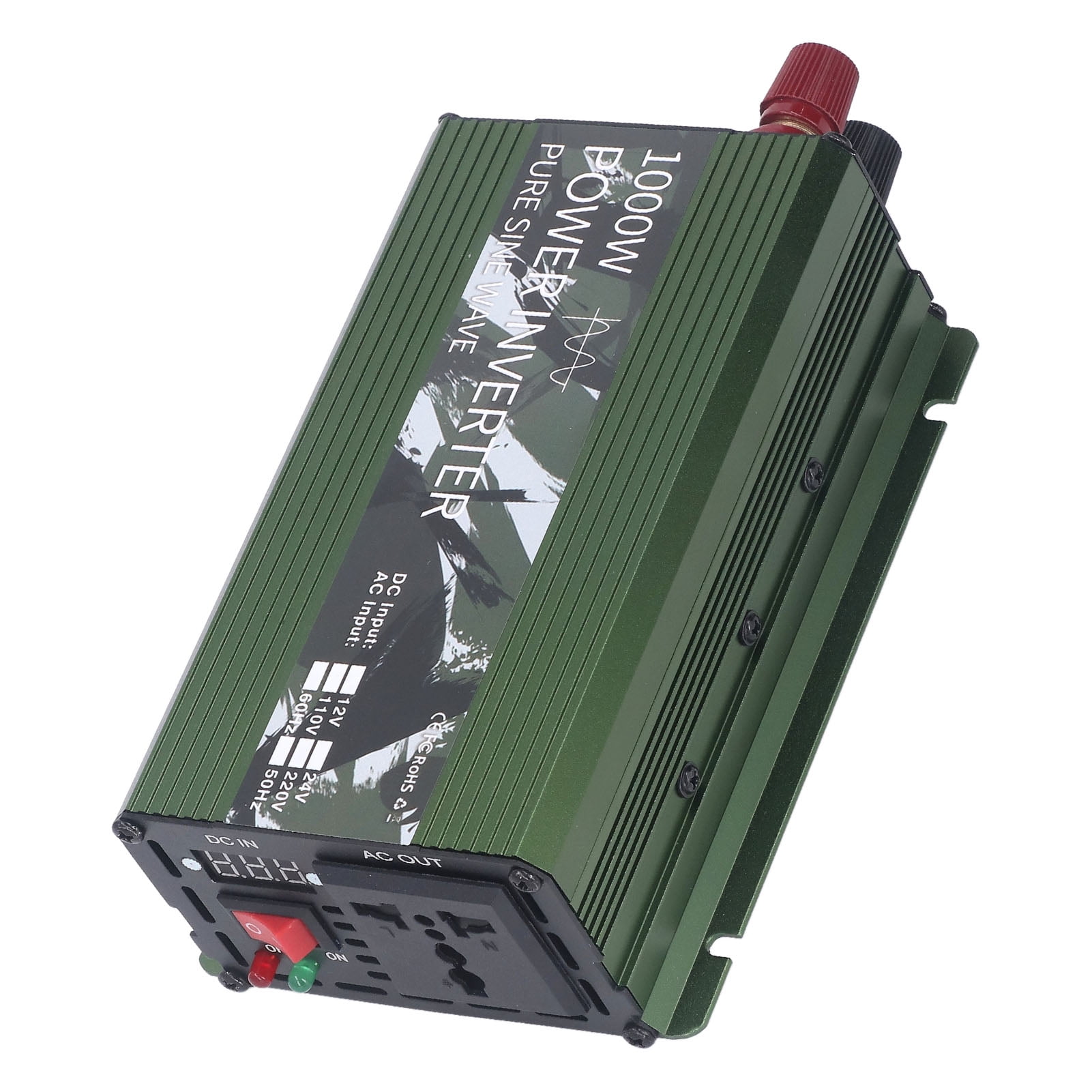 DC 12V to AC 220V Pure Sine Wave Solar Vehicle Inverter - Walmart.com