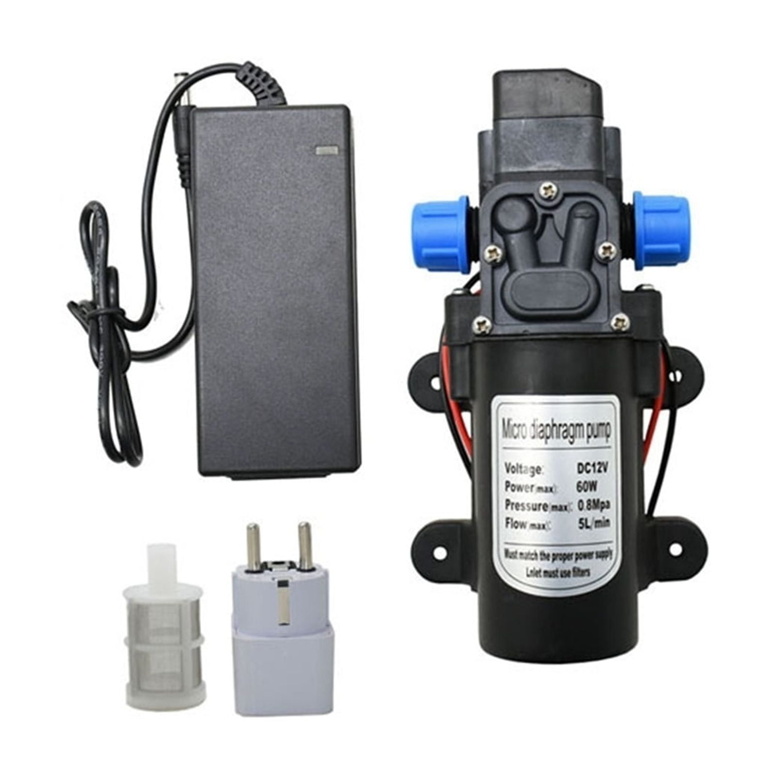 DC 12Volt 60W High Pressure Water Pump Diaphragm Pump For Car Wash ...