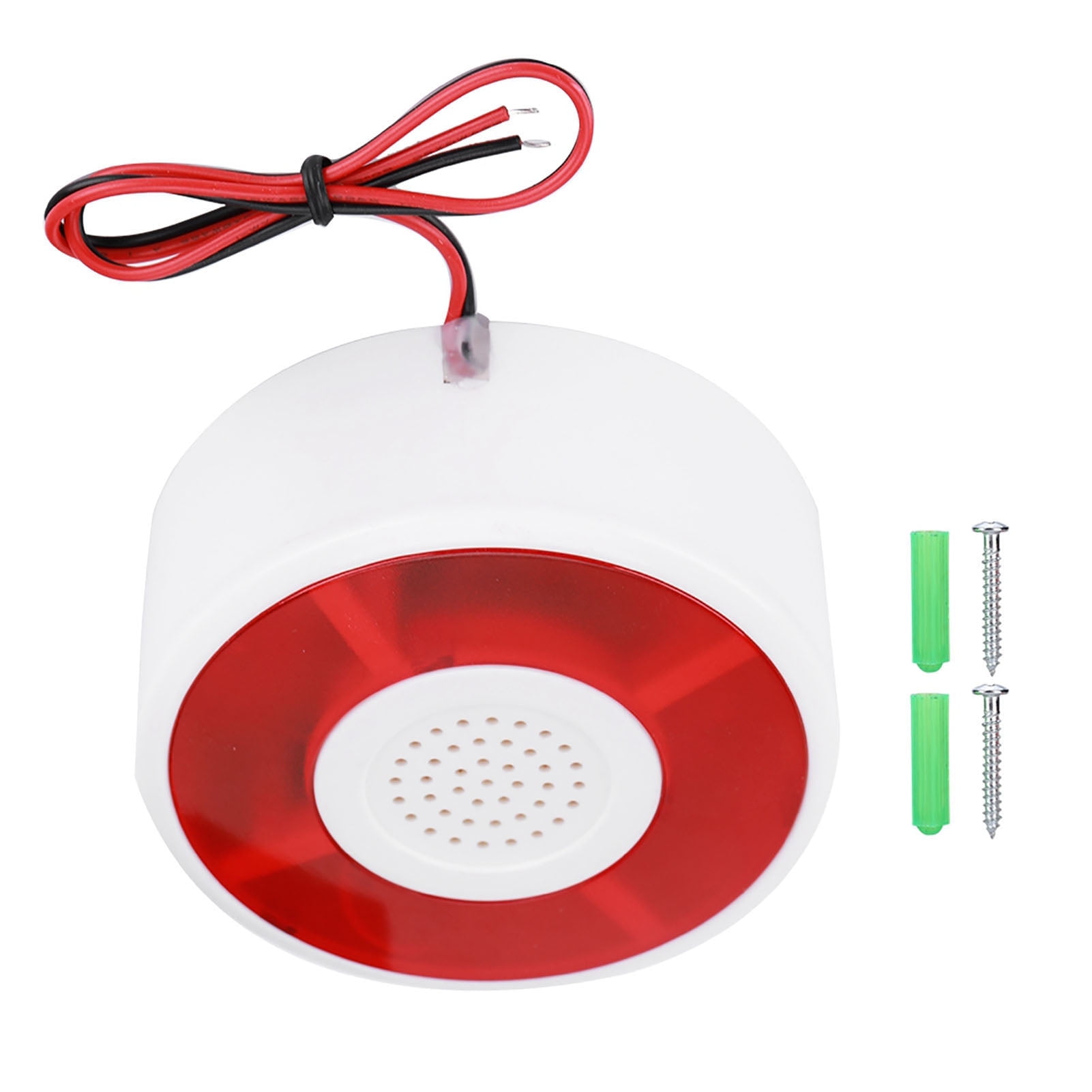 DC 12v LED Warning Light Siren, Security Alarm Light Siren,Alarm Strobe ...