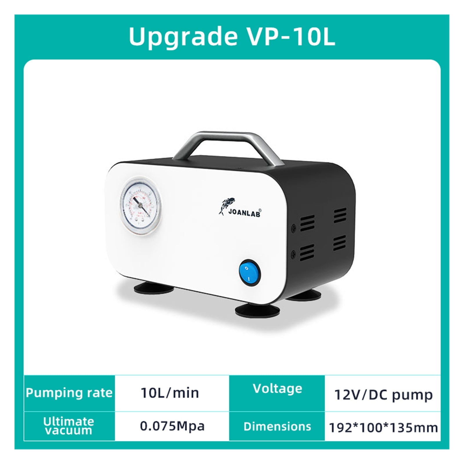 DC 12v Mini Oil-free Diaphragm Air Vacuum Pump Laboratory Filter Pump Portable Negative Pressure ...