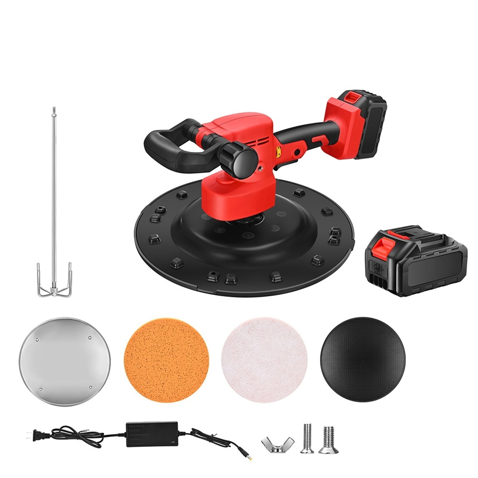 DC 1700W Electric Wall Sander Cement Mortar Trowel Li-ion Battery ...
