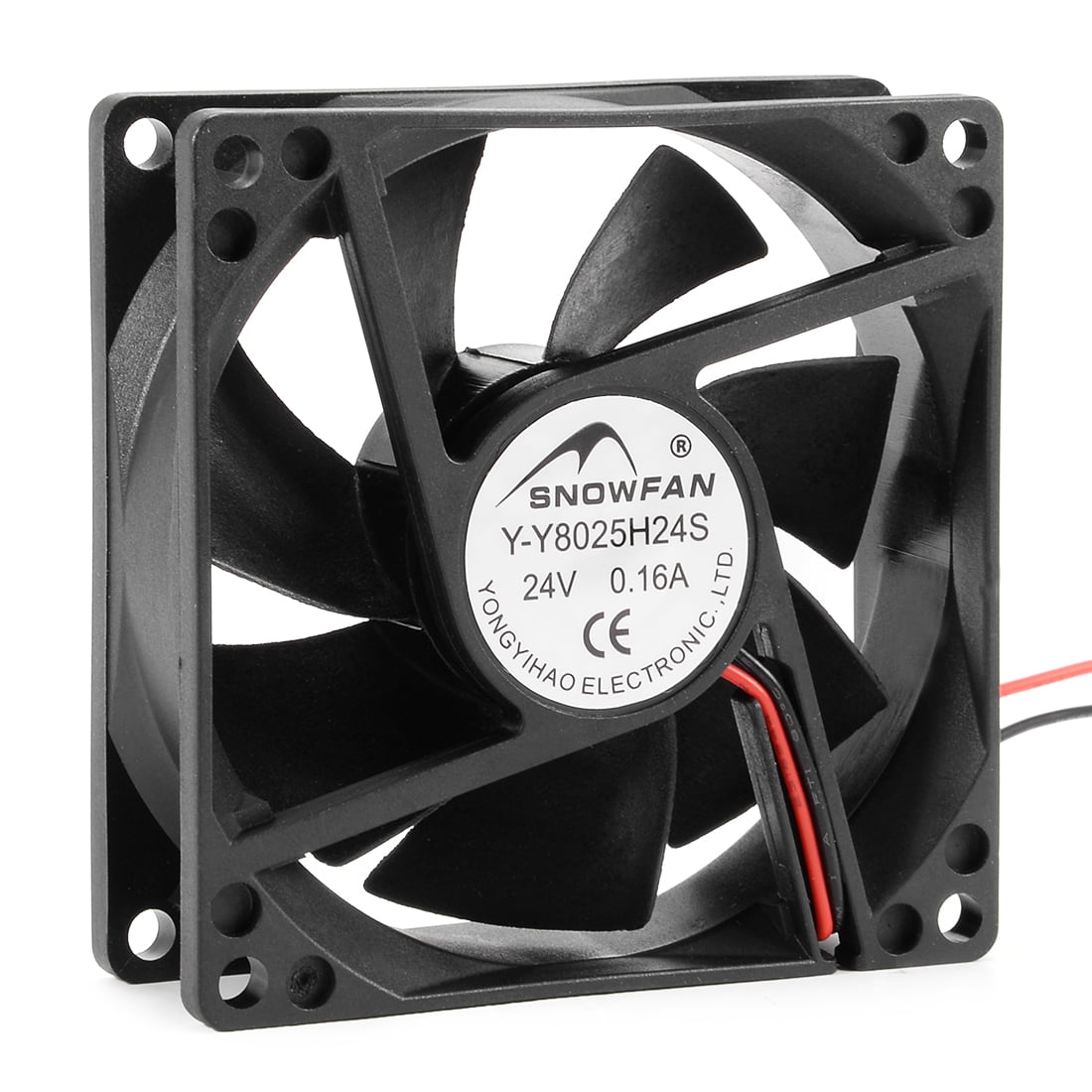 DC 24V 0.16A 80x80x25mm 7 Vanes Cooling Cooler Fan for Motor Coolant ...