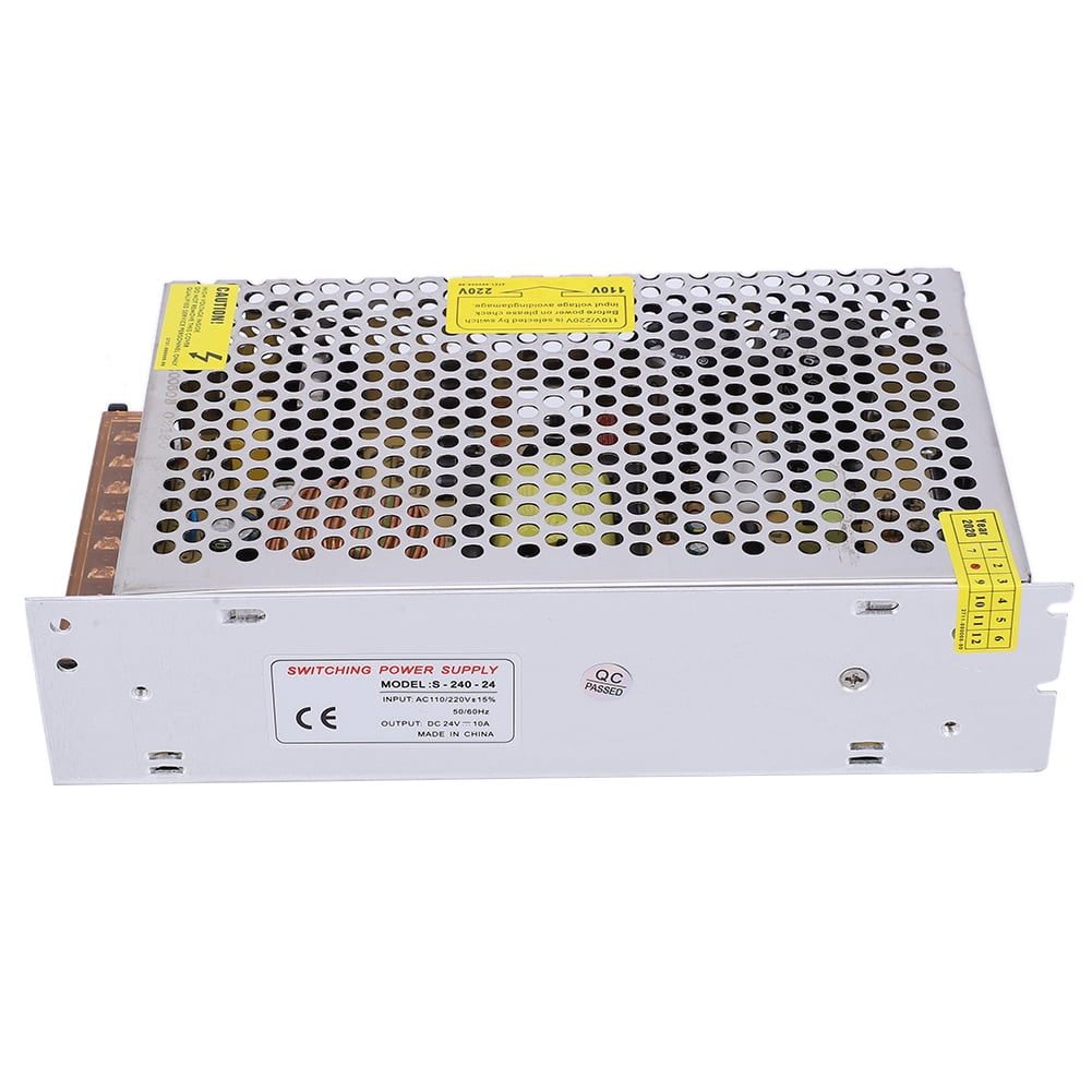 DC 24V 10A Universal Regulated Switching Power Supply for LED Strip ...