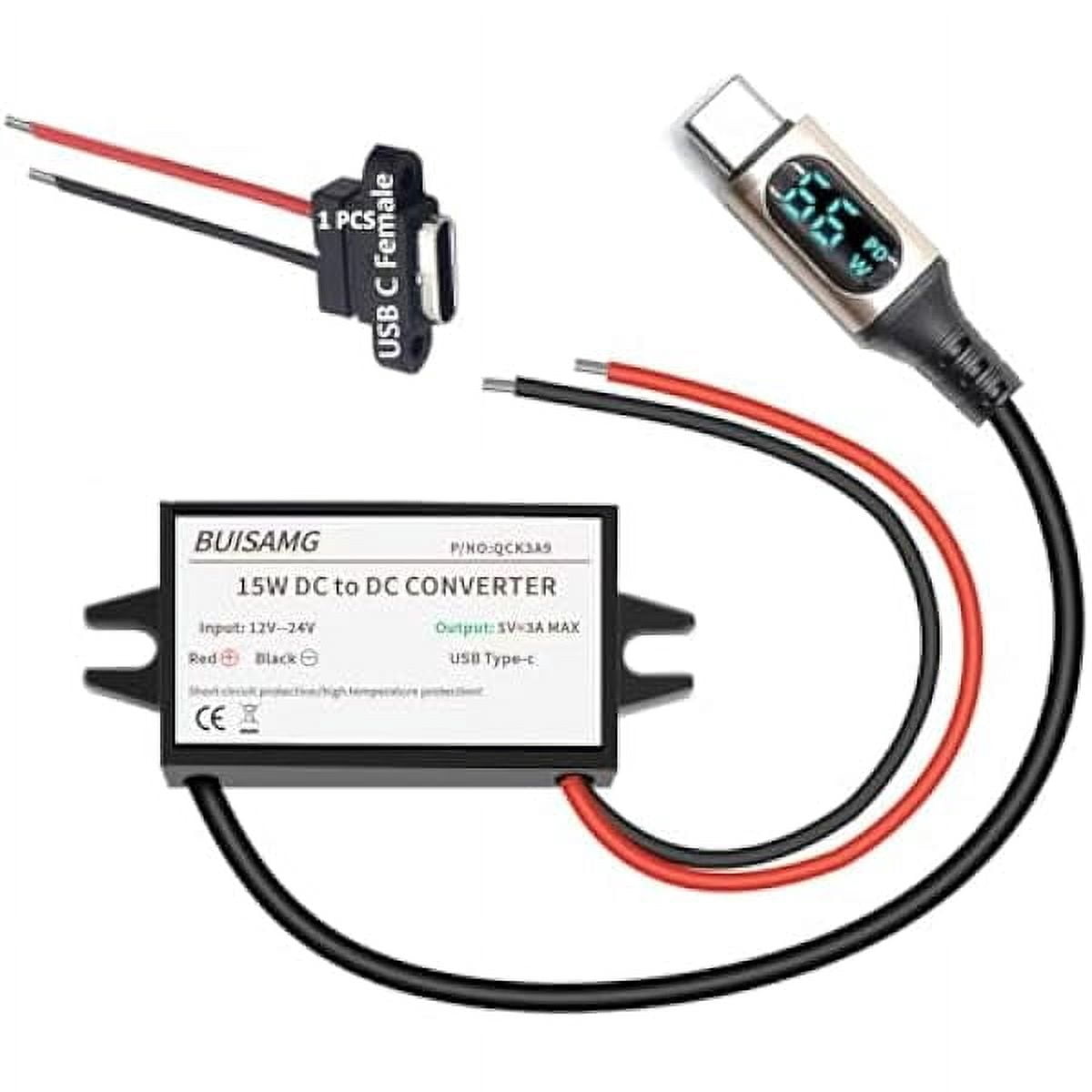 DC 24V 12V to 5V Converter, DC Step Down Module Power Adapter ...