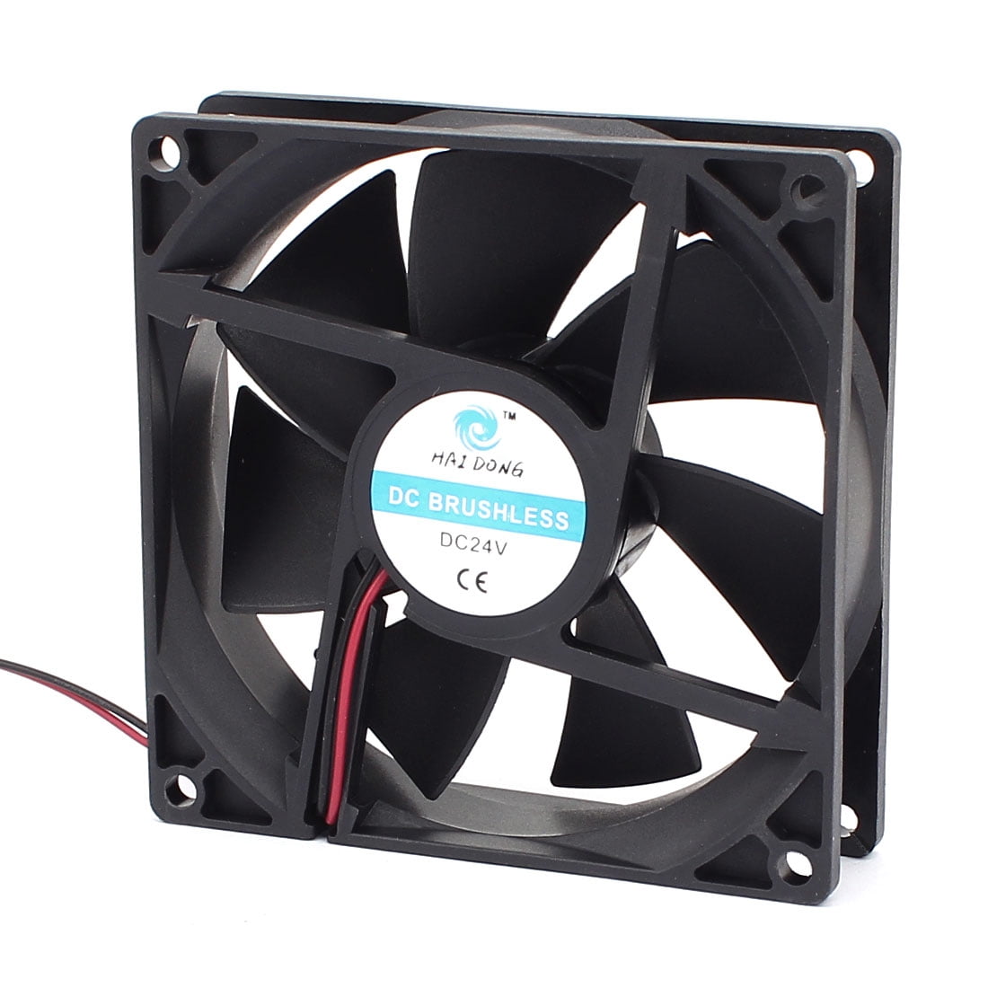DC 24V 90mmx90mmx 25mm 7 Vanes Computer Cooling Cooler Fan w Metal ...