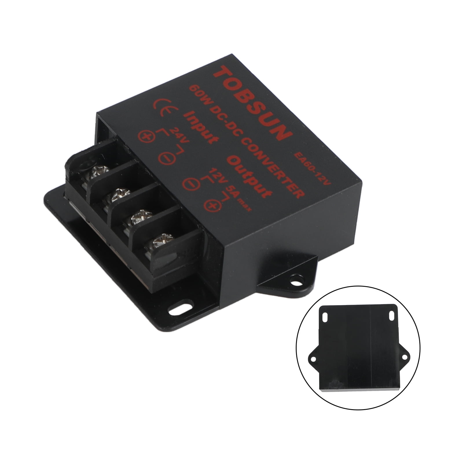 DC 24V Step Down To DC 12V 5A 60W Voltage Regulator Reducer Power ...