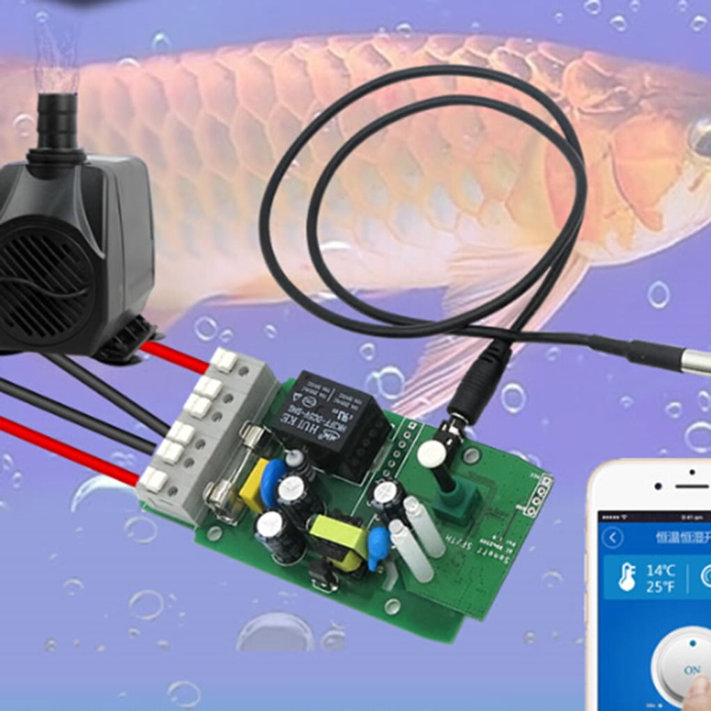 DC 3.1-5.5V Aquarium Underwater Temperature Sensor Replacement ...