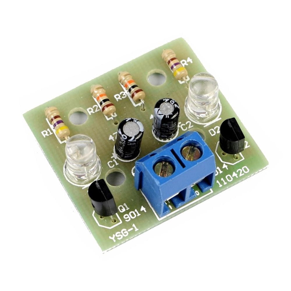 DC 3-9V DIY Electronic Flashing Light Kit 5MM LED Flash Light LED ...