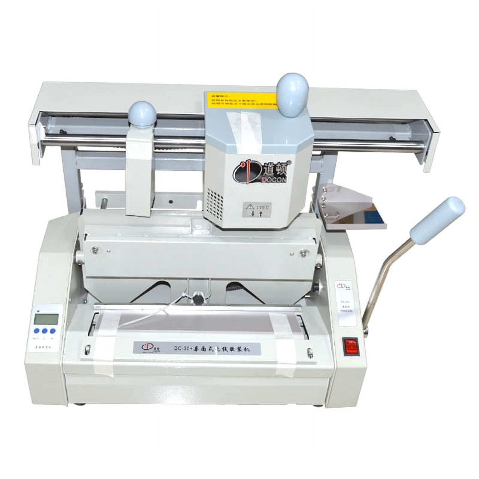 DC-30 Desktop Hot Melt Glue Binding Machine Comb Glue Book Binder Machine Booklet Maker ...