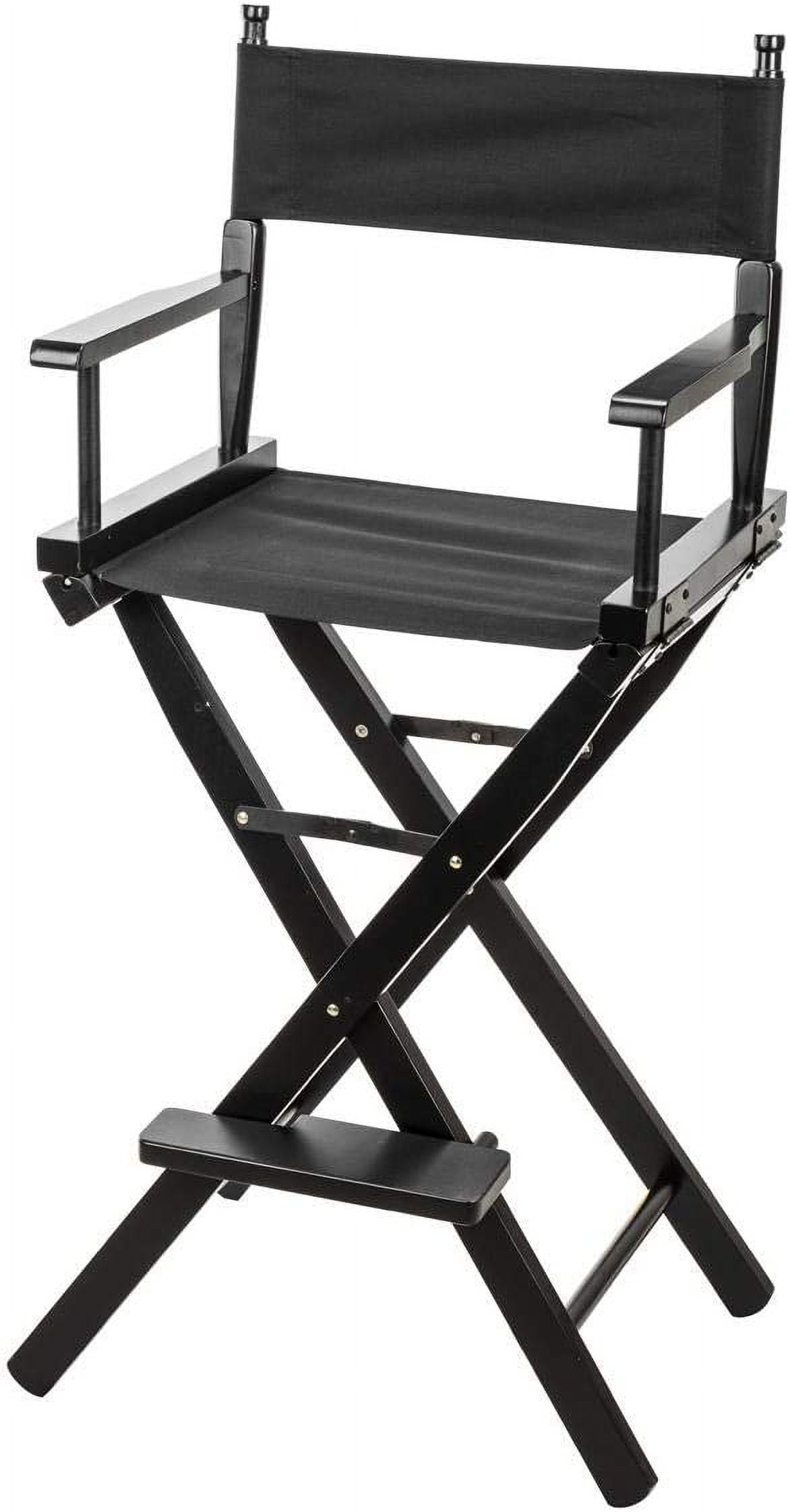 DC-30 Directors Chair 30" Height Lightweight Foldable Portable Black ...