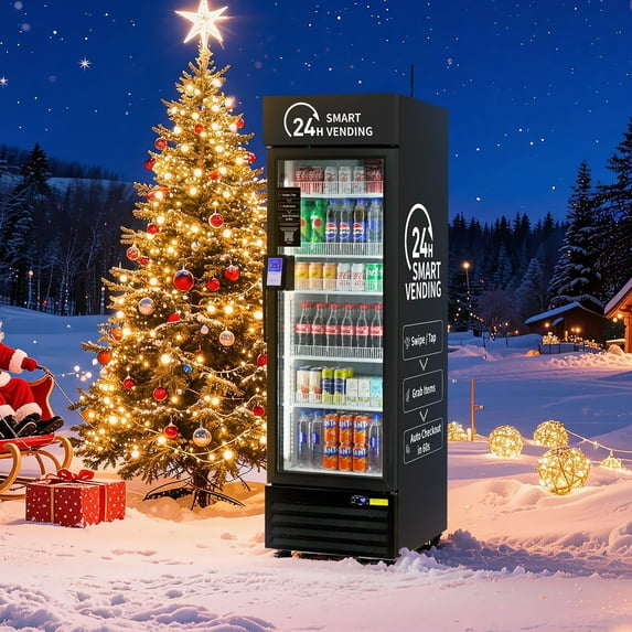 DC-360D Combo Vending Machine,Smart Refrigerated Vending Machine with ...