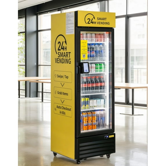 DC-360D Combo Vending Machine,Smart Refrigerated Vending Machine with ...