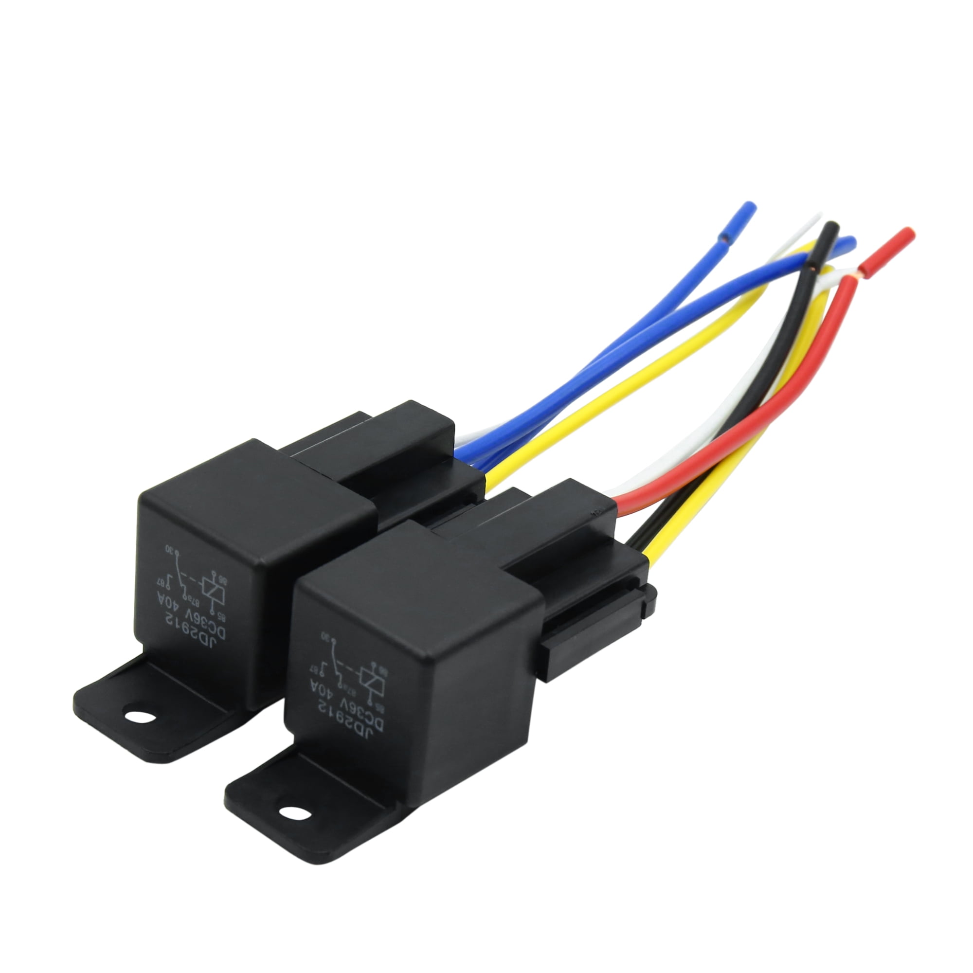 40 Amp 4 Pin Relay Waterproof Heavy Duty 12V 40A Relay Socket For Car ...