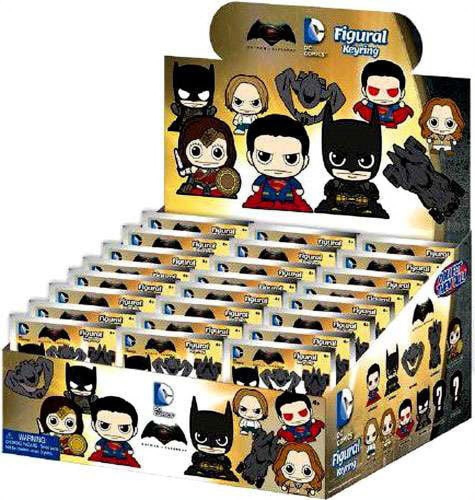 DC 3D Figural Keychains Batman Vs. Superman Mini Figure Keyring Mystery ...