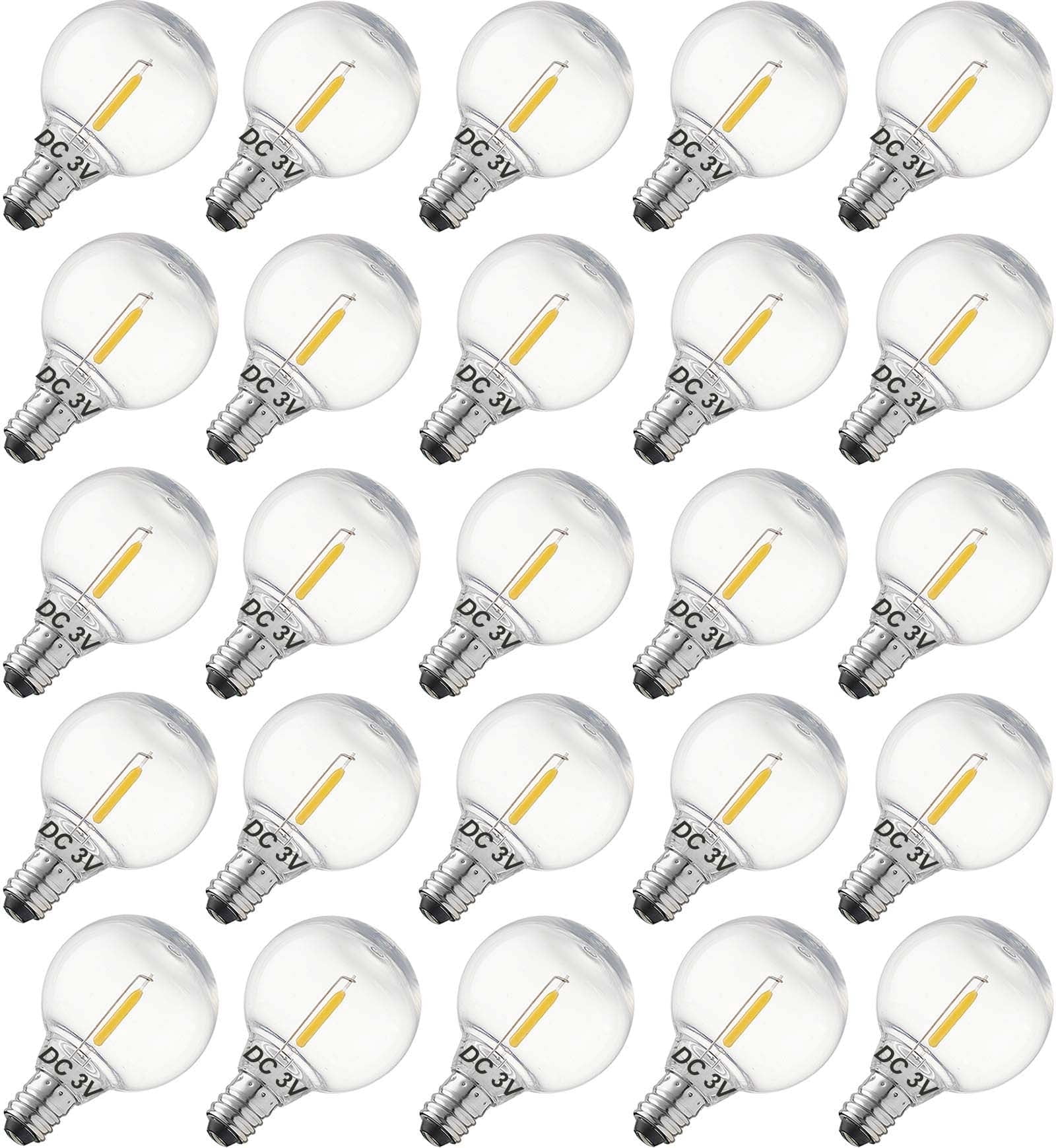 DC 3V Low Voltage,Solar String Light Bulbs,Only for 3V DC, Burn Out at ...