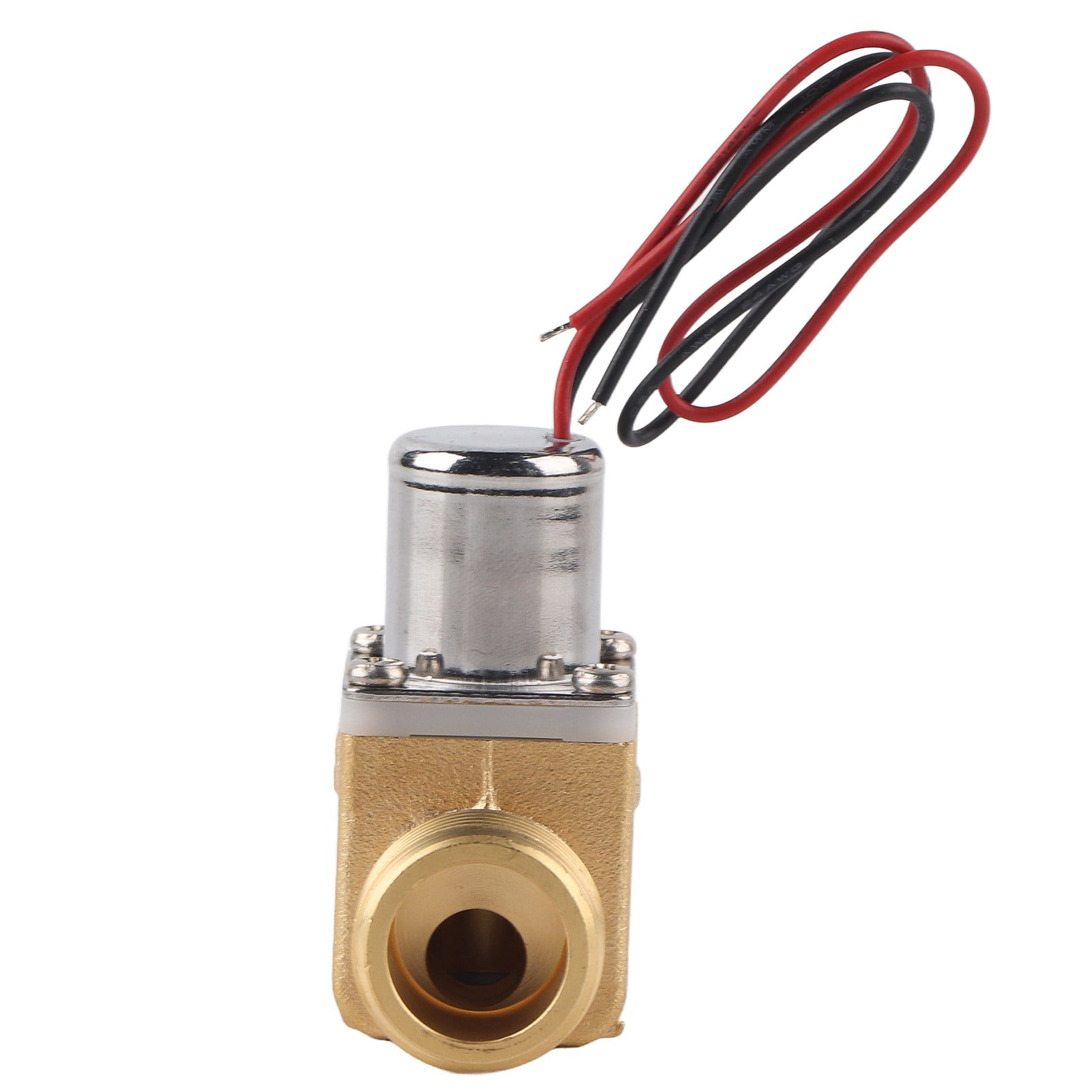 DC 4.5V 1/2" Water Flow Pulse Electromagnetic Valve Brass Solenoid ...