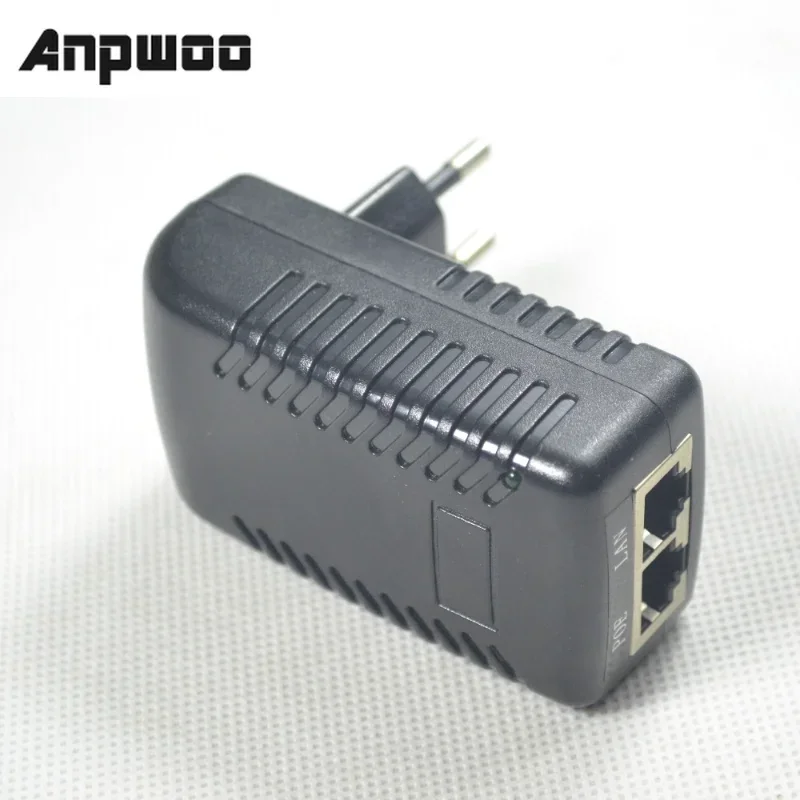 DC 48V 0.5A PoE Injector Power Supply Over Ethernet Adapter With LED ...