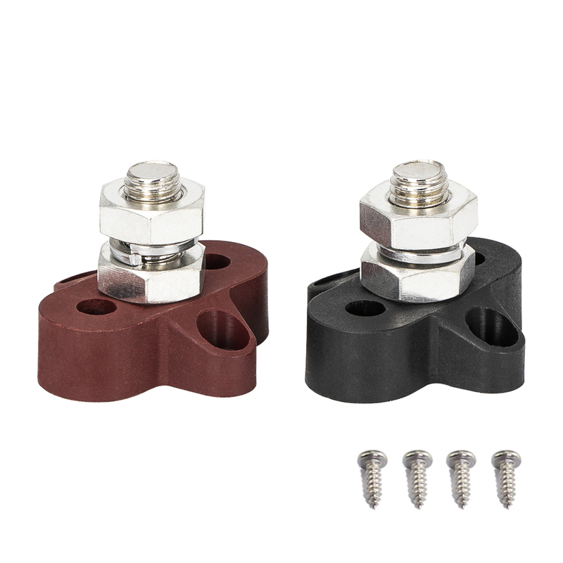 DC 48V 150A BusBar M10 Terminal Block Studs Battery Power Distribution Terminal Stud Bus Bar ...