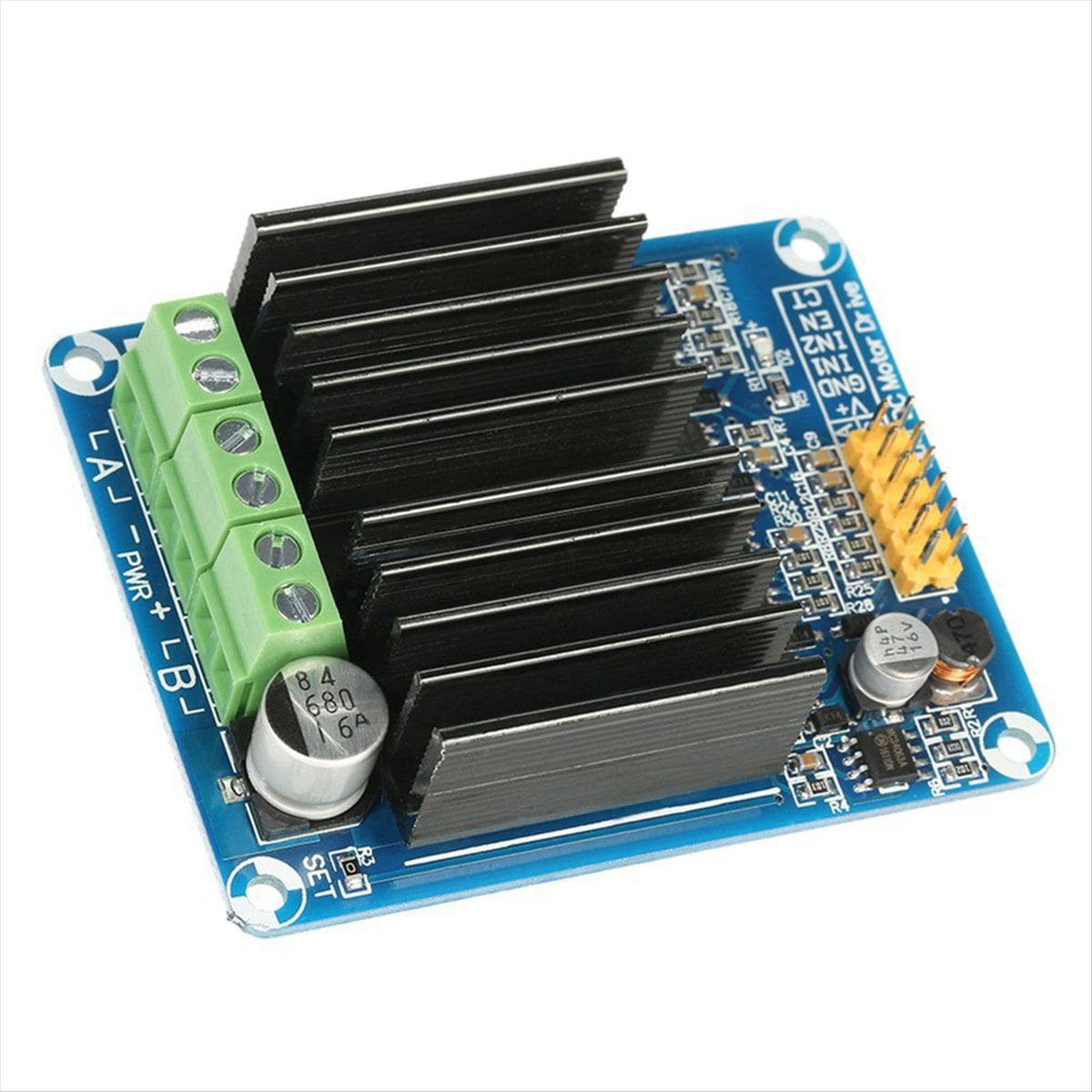 DC 5-15 V 30 A Dual Channel H Bridge Motor Driver Module Bread Board ...