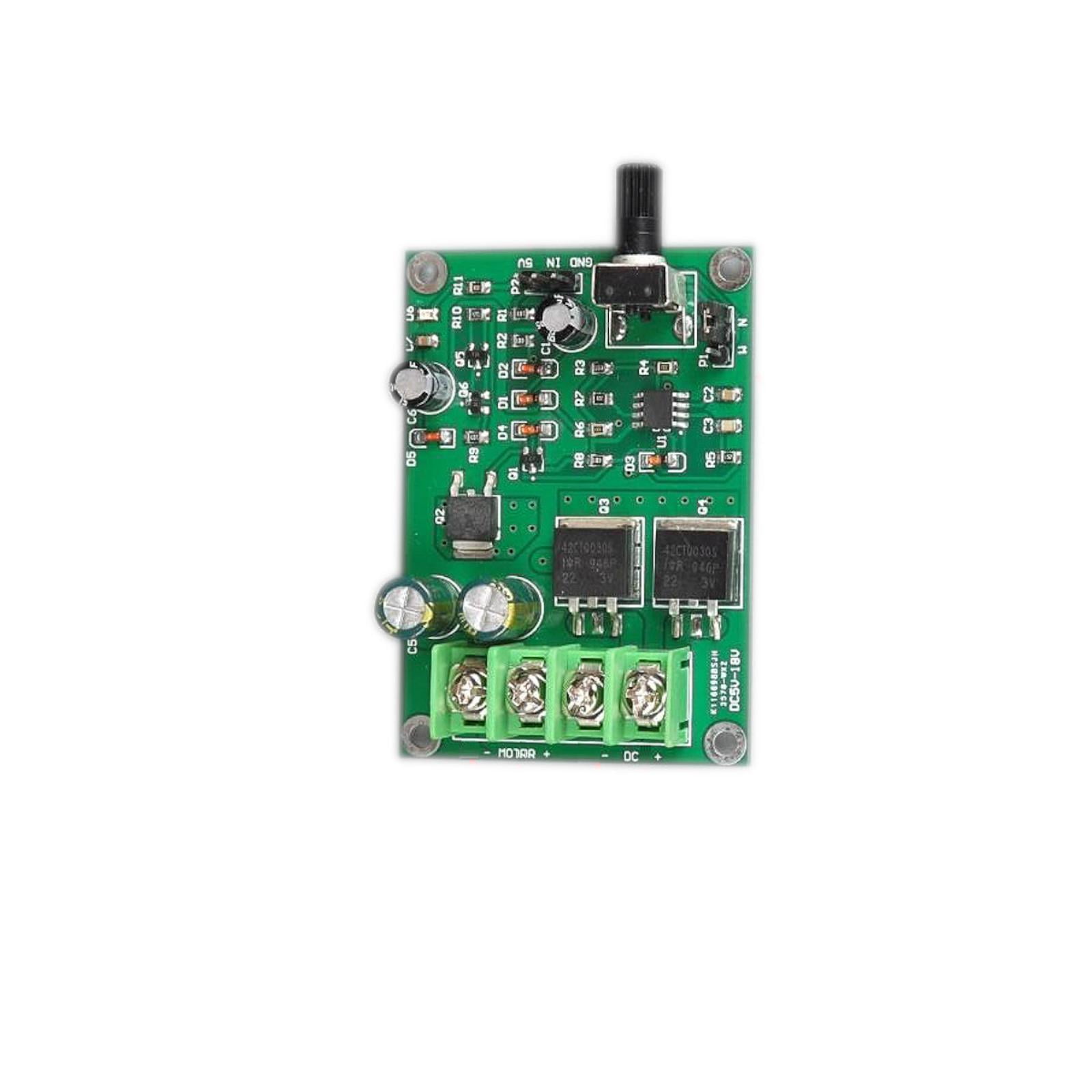 DC 5-18V PWM Motor Voltage Reverse Protection Speed Controller Board ...