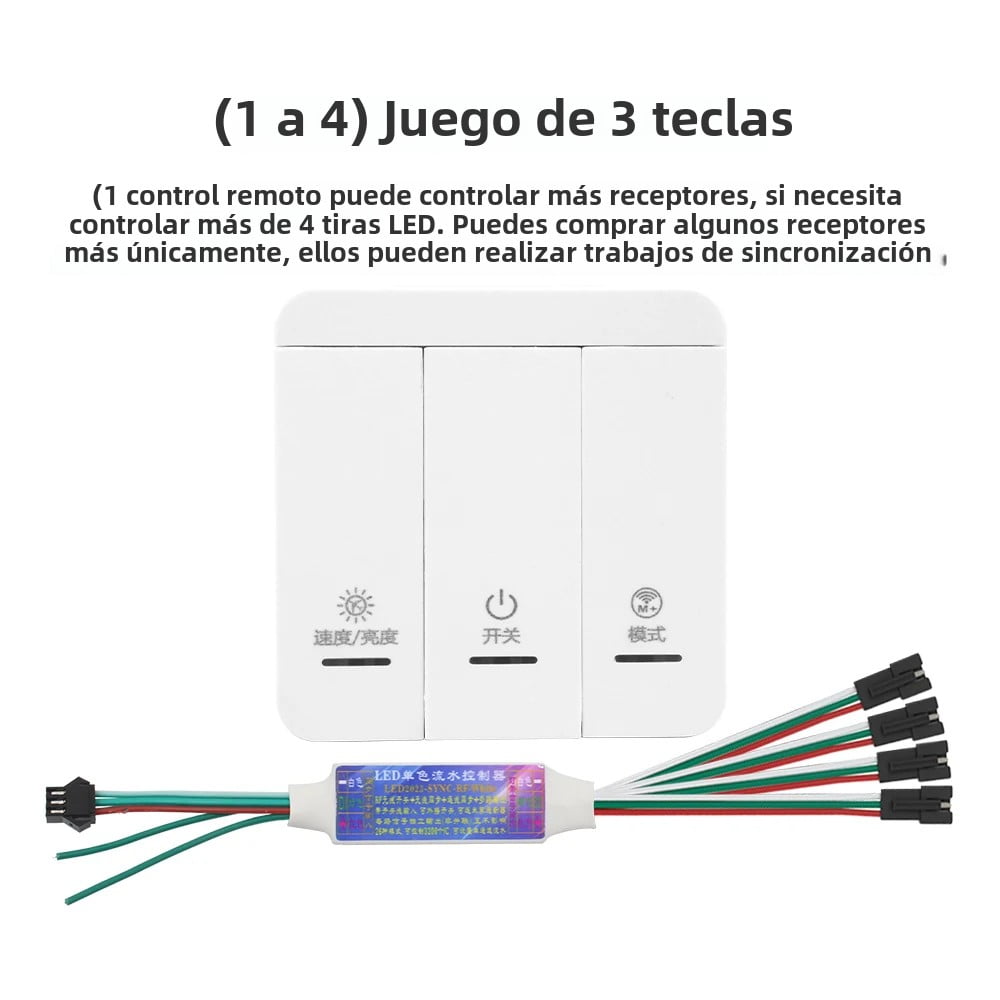 DC 5-24V Horse Racing LED Strip Controller with 3-Key Panel Timing ...