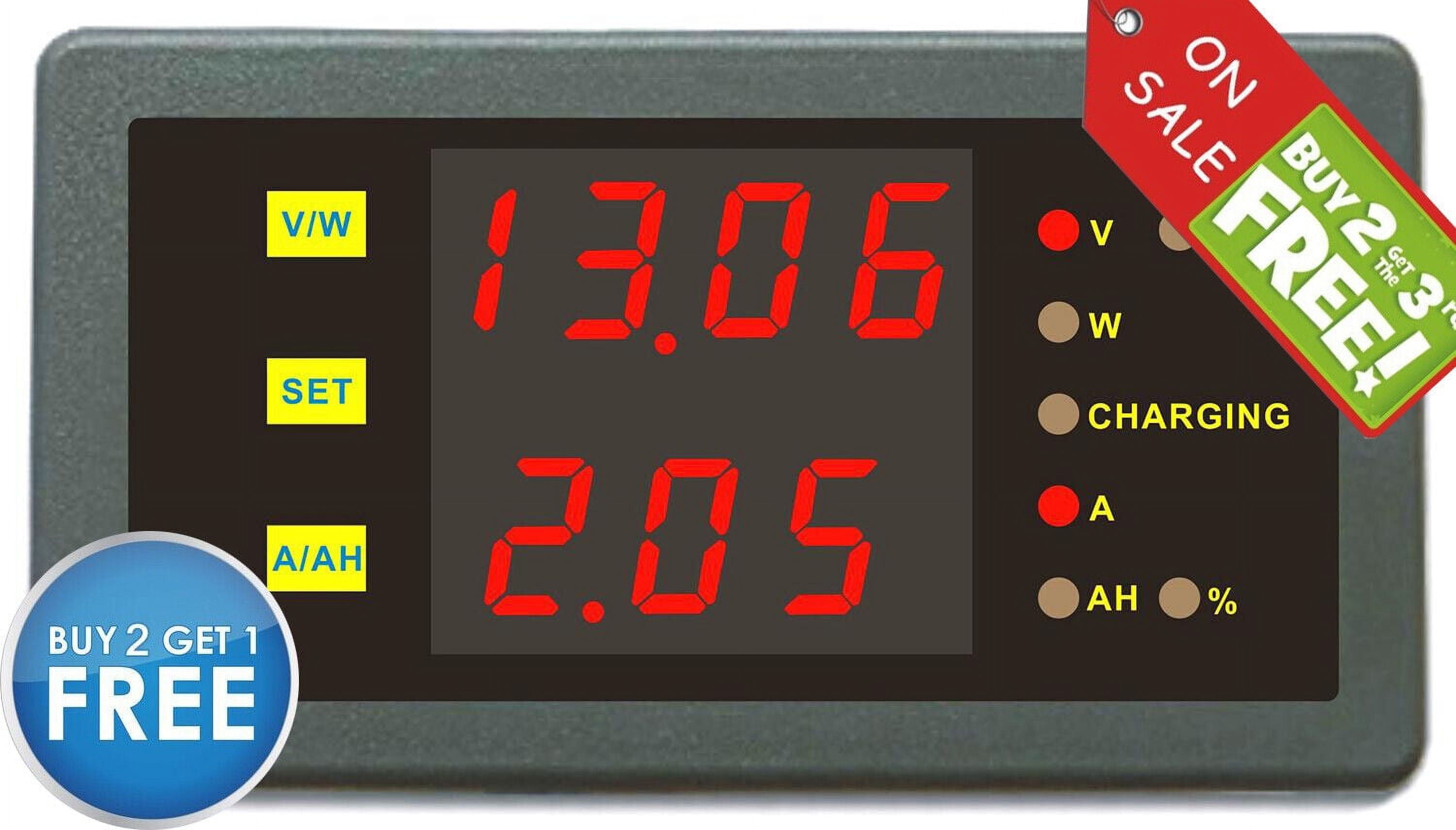 DC 5-40V 0-300A Volt Amp Combo Meter Battery Charge Discharge No Need ...