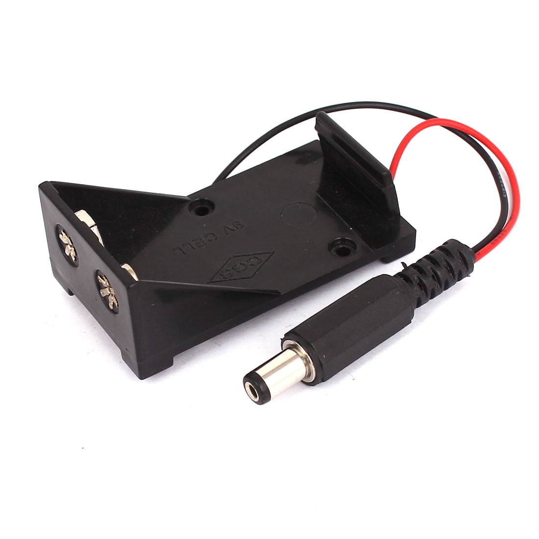 DC 5.5mmx2.1mm Power Connector Batteries Holder Case for 1 x 9V Battery ...