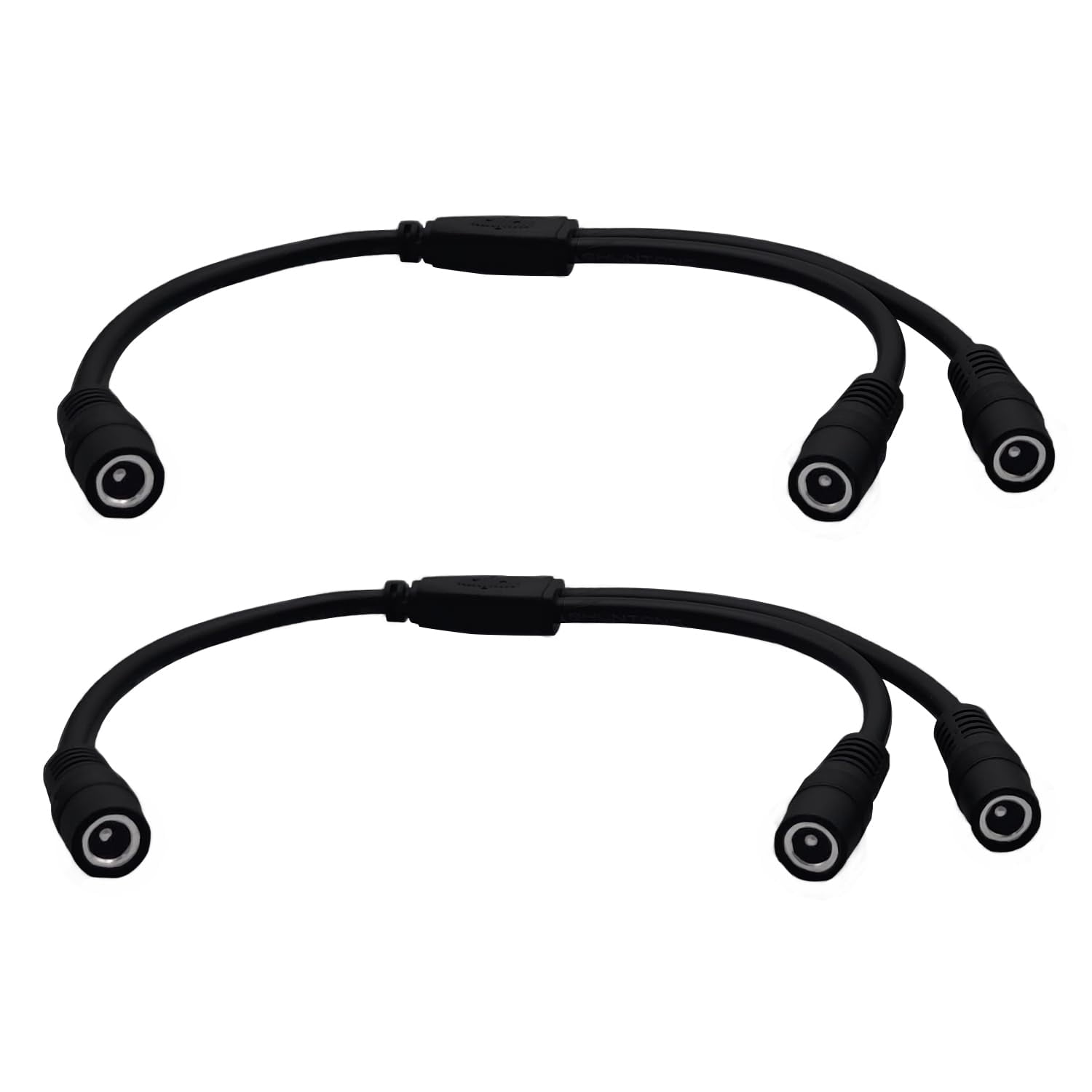 DC 5.5x2.1mm Splitter Cable 1 Female to 2 Female Power Adapter, 12V 5A ...