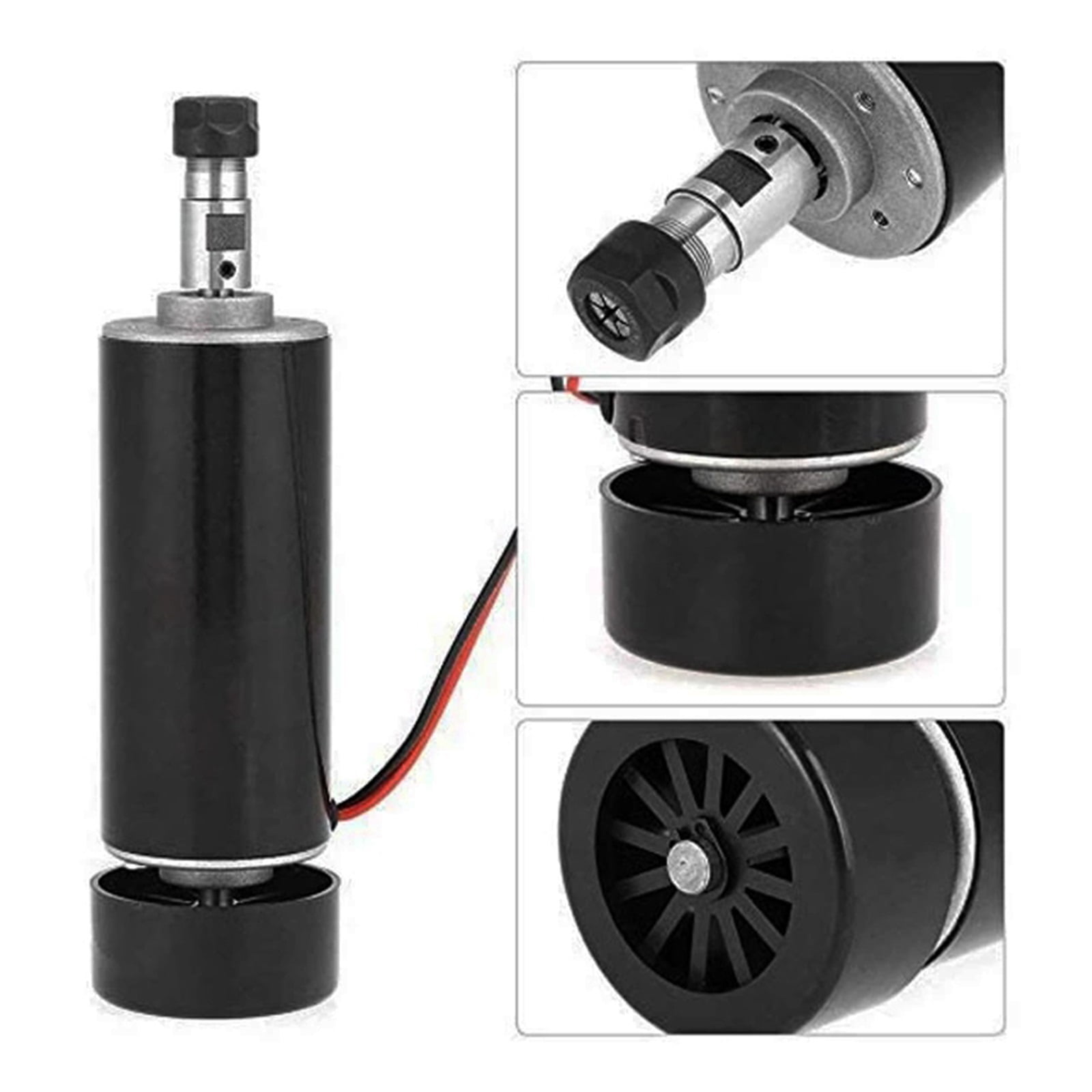 DC 500W Air Cooled Spindle Motor ER11 Chuck 0.5KW Spindle Motor + 52mm ...