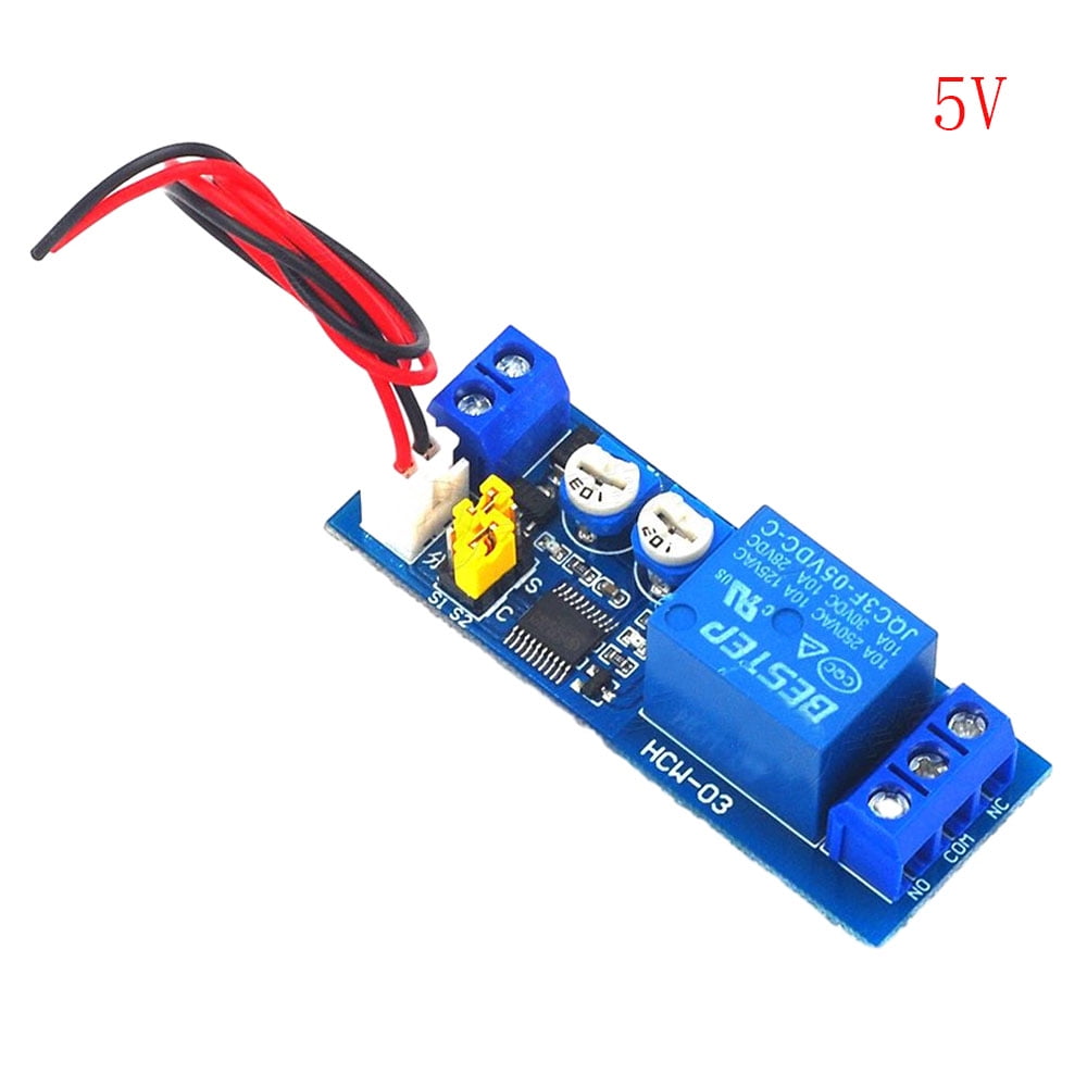 DC 5V 12V 24V Adjustable Cycle Delay Timing Time Relay Board 0-100 ...