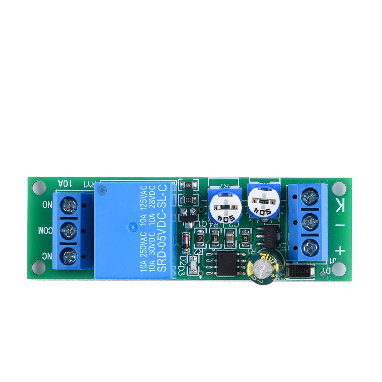 DC 5V 12V 24V Time Delay Relay Module Delayed Connection with Delayed ...