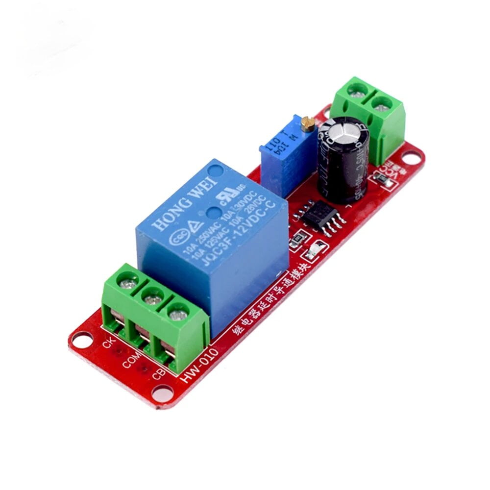 DC 5V 12V Time Delay Relay NE555 Timer Switch Adjustable Controller ...