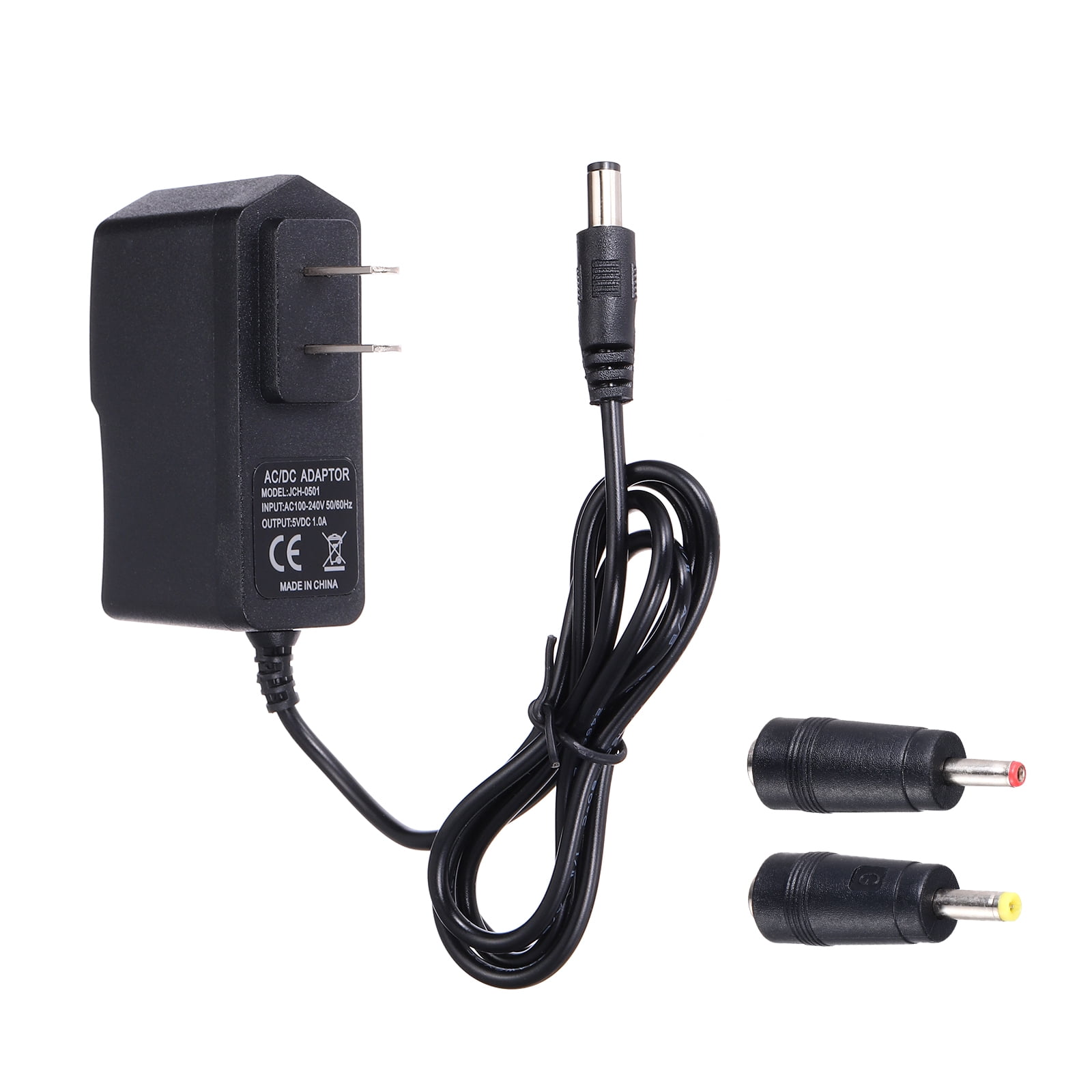 DC 5V 1A Charger Power Cord for Record Player, AC DC Power Adapter for ...