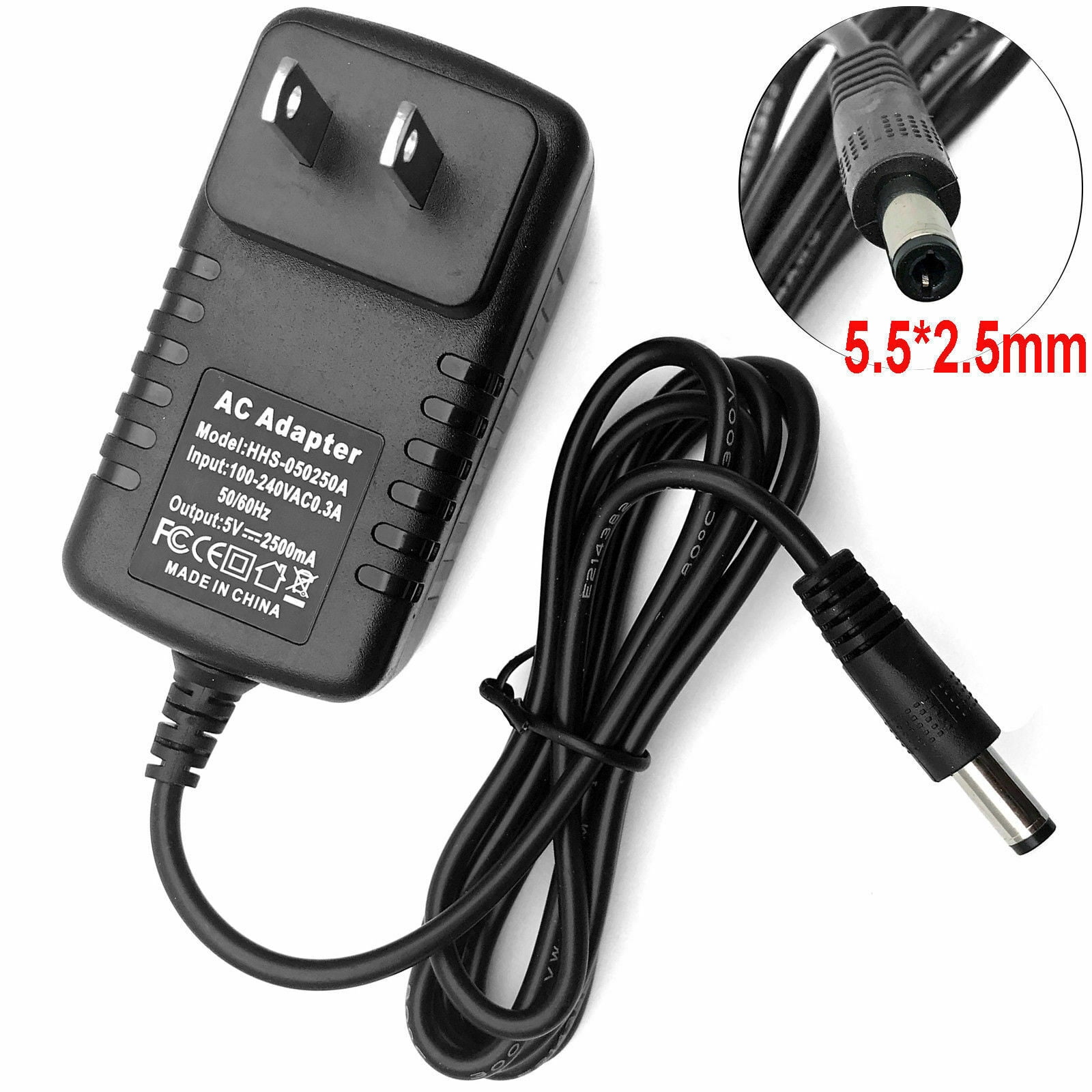DC 5V 2.5A 5.5mm*2.5mm AC Adapter Charger Power For LED Strip Light ...