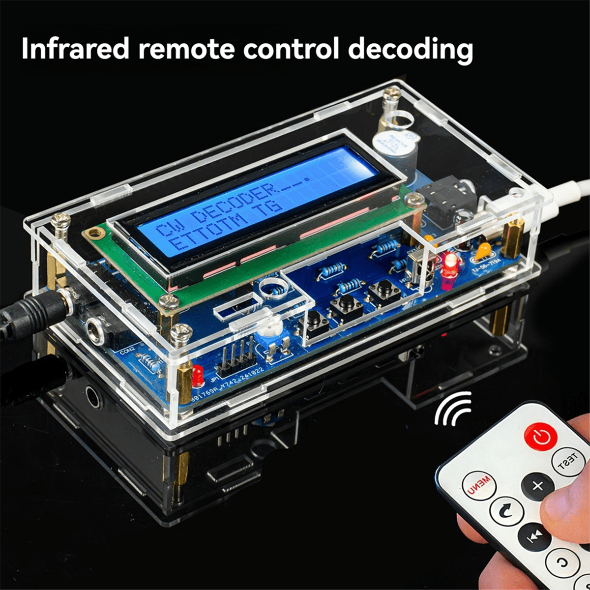 DC 5V Morse Code Infrared Decoder Electronic DIY Kit Science Experiment ...