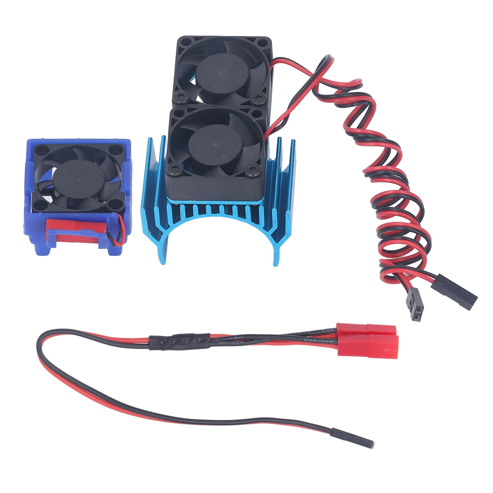 DC 5V RC Heat Sink High Velocity Fan Motor Radiator Fan Set for Traxxas ...