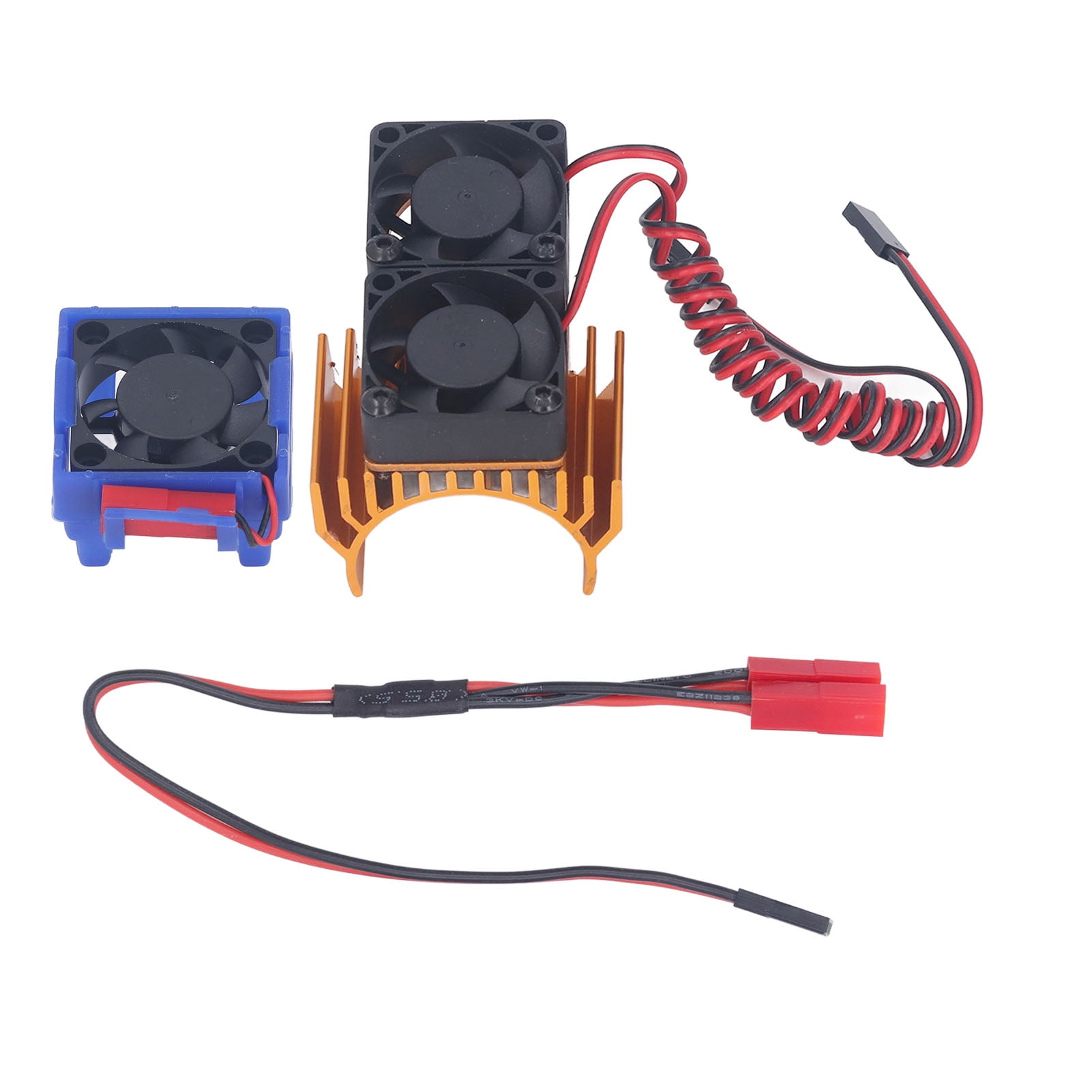 DC 5V RC Heat Sink High Velocity Fan Motor Radiator Fan Set for Traxxas ...