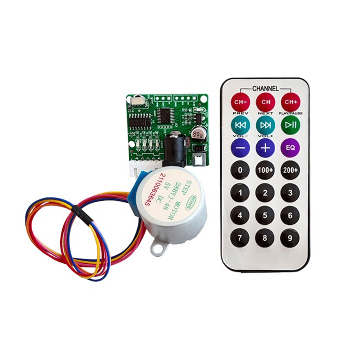 DC 5V ULN2003 DIY Stepper Motor Driver Board 28BYJ48 Infrared Remote ...