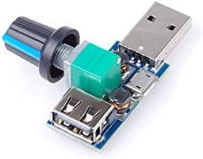DC 5V USB Fan stepless Speed Controller Regulator with Switch Speed ...